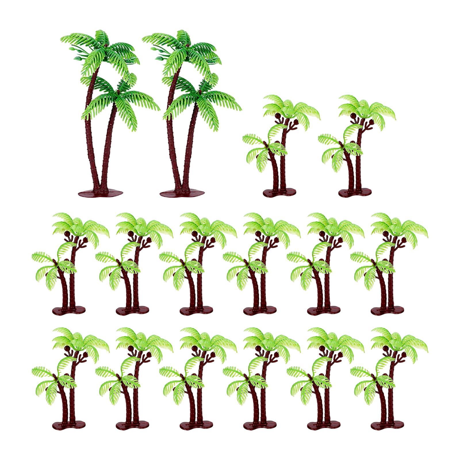 yotijay 16 Pieces Green Palm Tree Cake Toppers Cupcake Toppers for ...