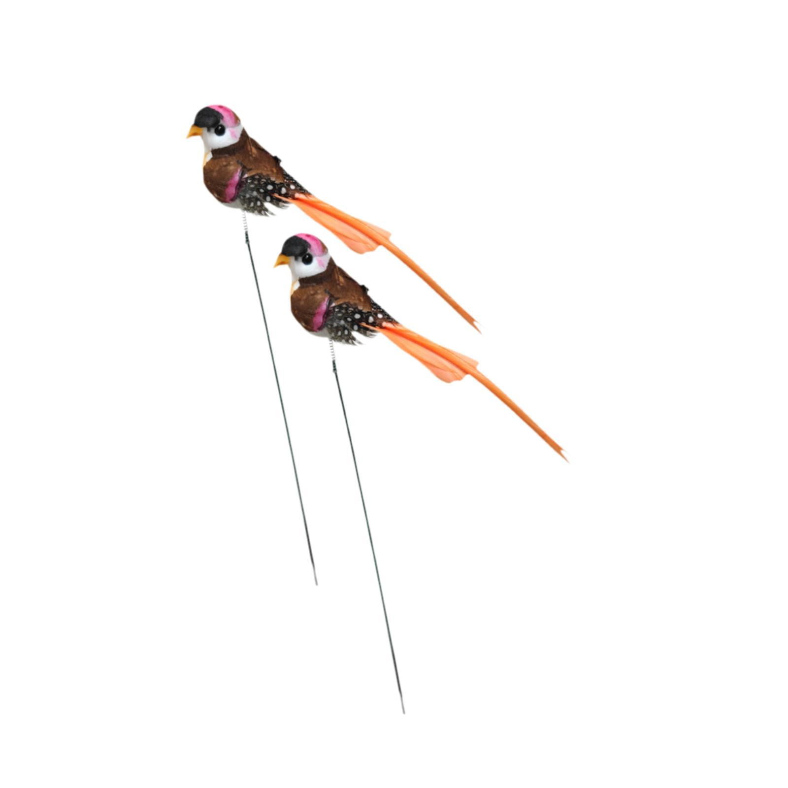 yotijay 2 Pieces Birds Garden Stakes Bird Decor Decorative Bird Bird ...