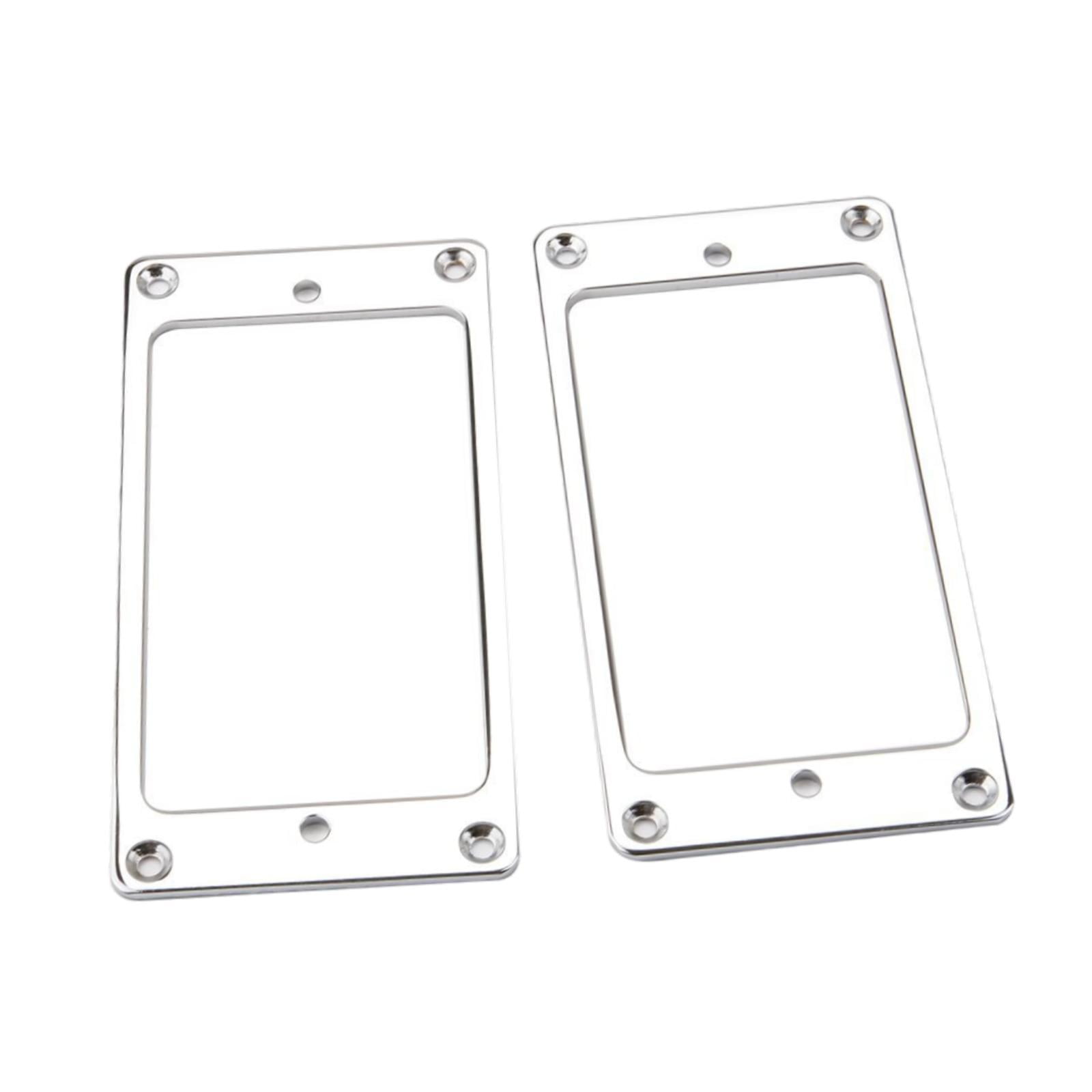 yotijay 2 Pieces Brass Guitar Pickup Frame Pickup Frame Flat Rings ...