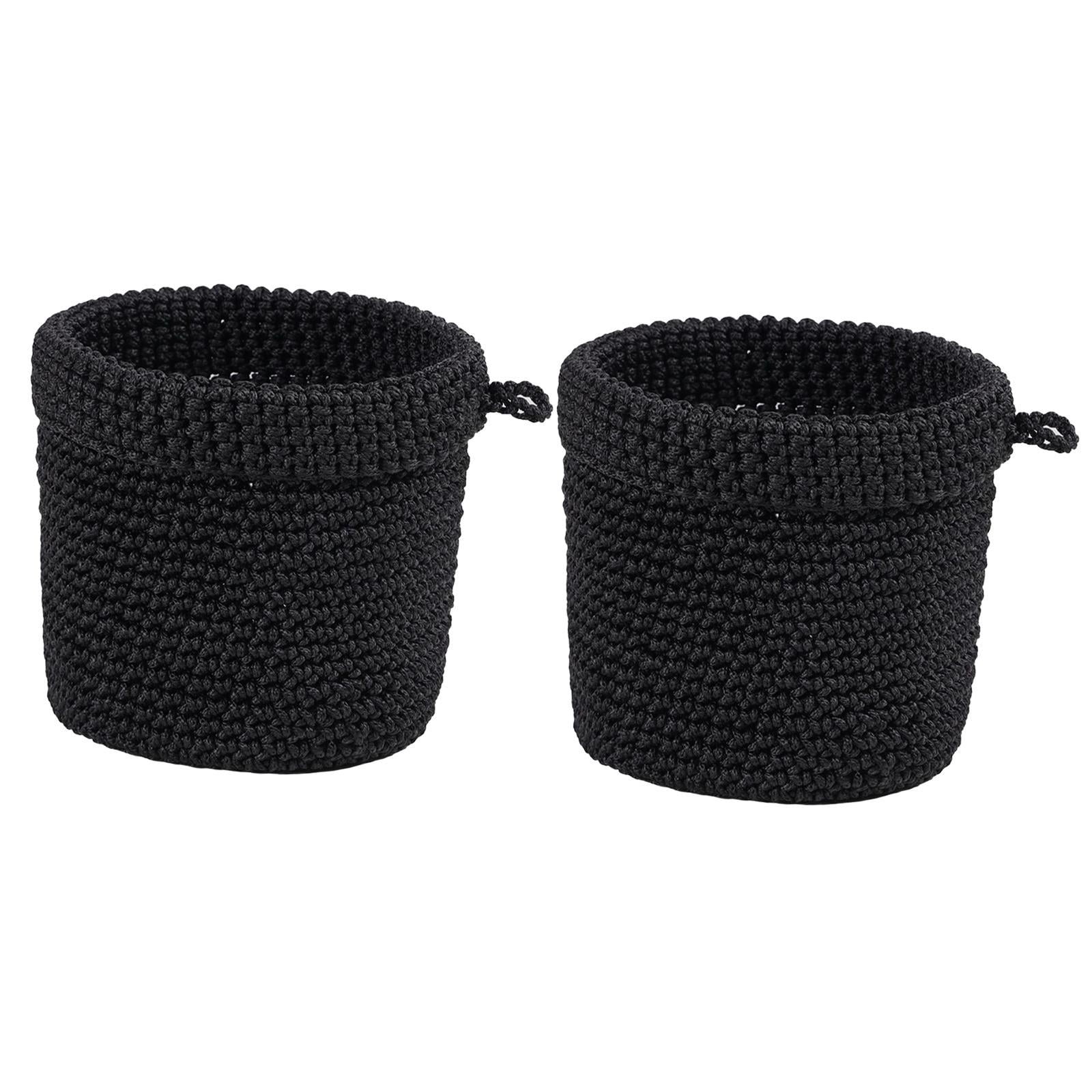 yotijay 2 Pieces Storage Baskets Decorative Basket for Bathroom Bedroom ...