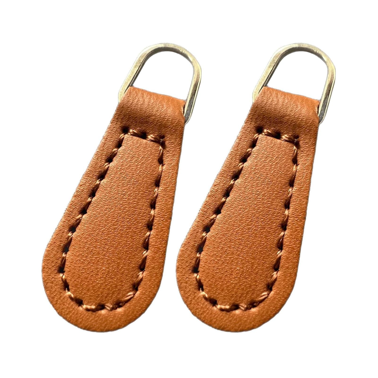 yotijay 2 Pieces Zipper Pulls PU Leather Decorative Pullers for ...