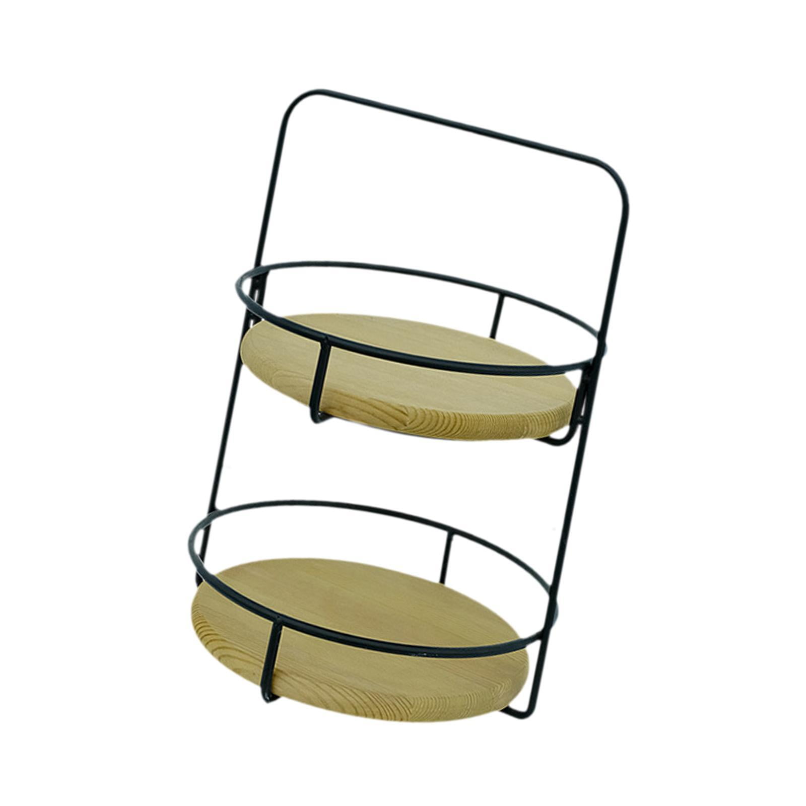 yotijay 2 Tier Food Storage Classic Cake Display Rack for Kitchen Baby ...