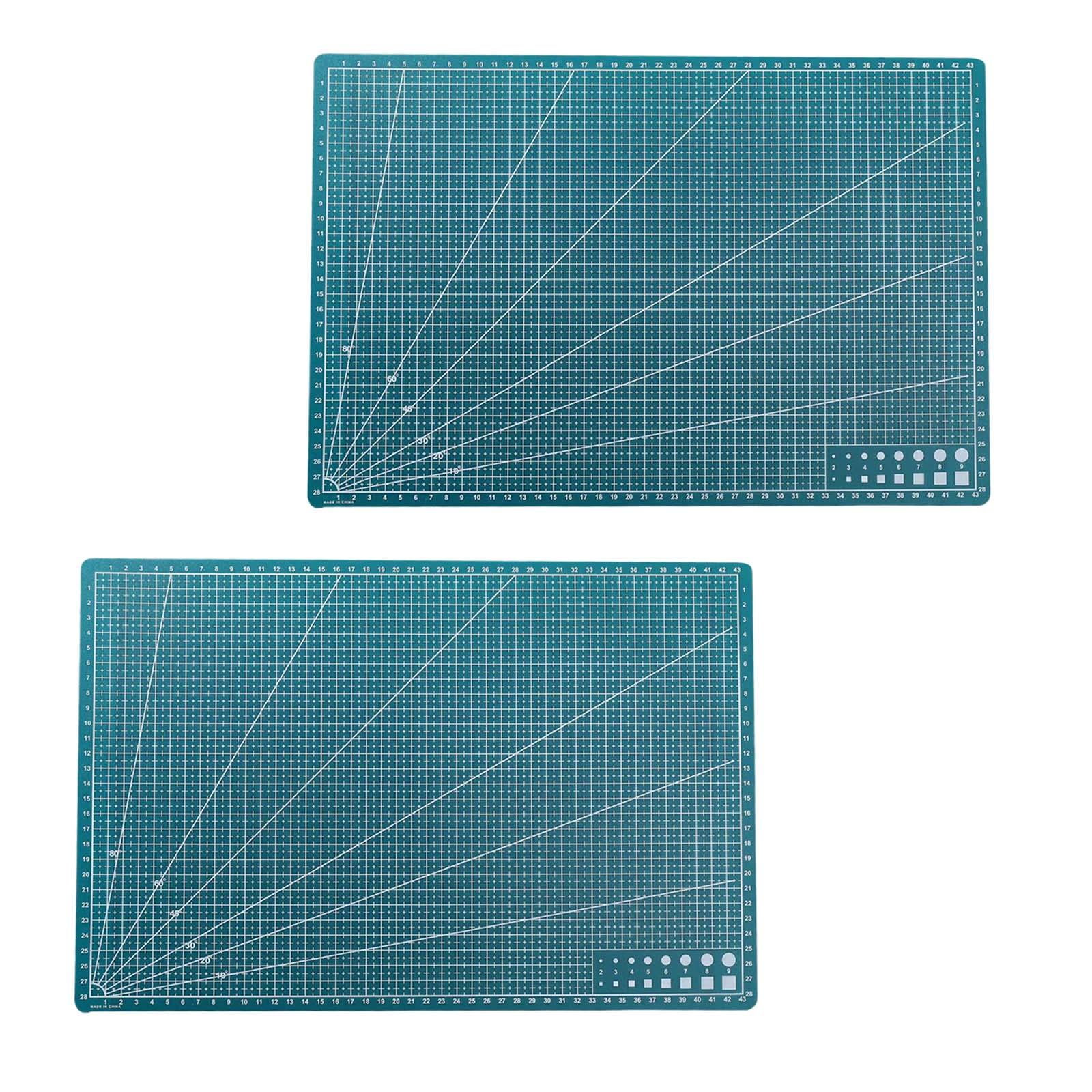 yotijay 2Pcs Gridded Cut Boards, Cutting Mats Engraving Art Mat Sewing ...