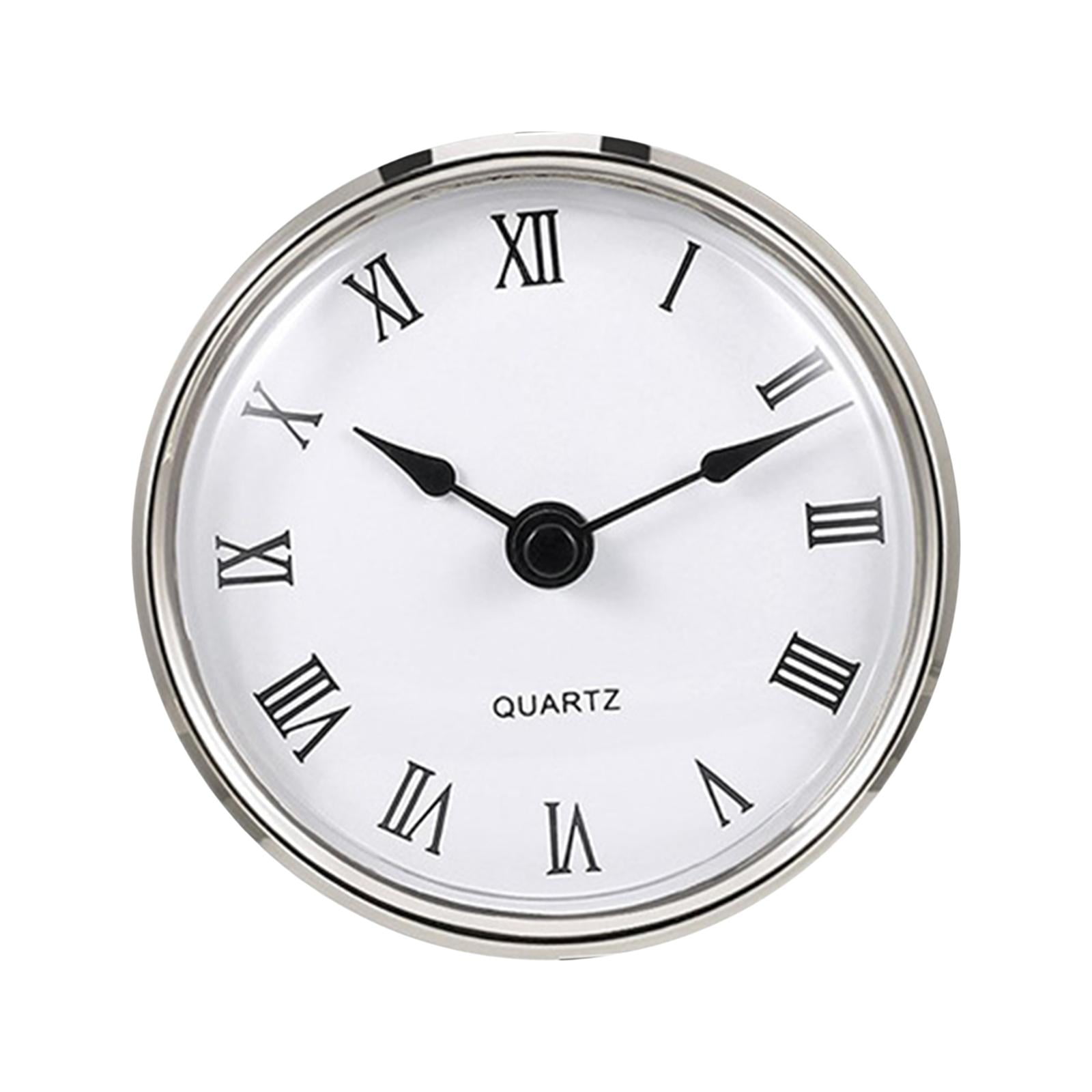 yotijay 3 Inch (76 mm) Round Clock Insert with Roman Numerals Fit 3 ...