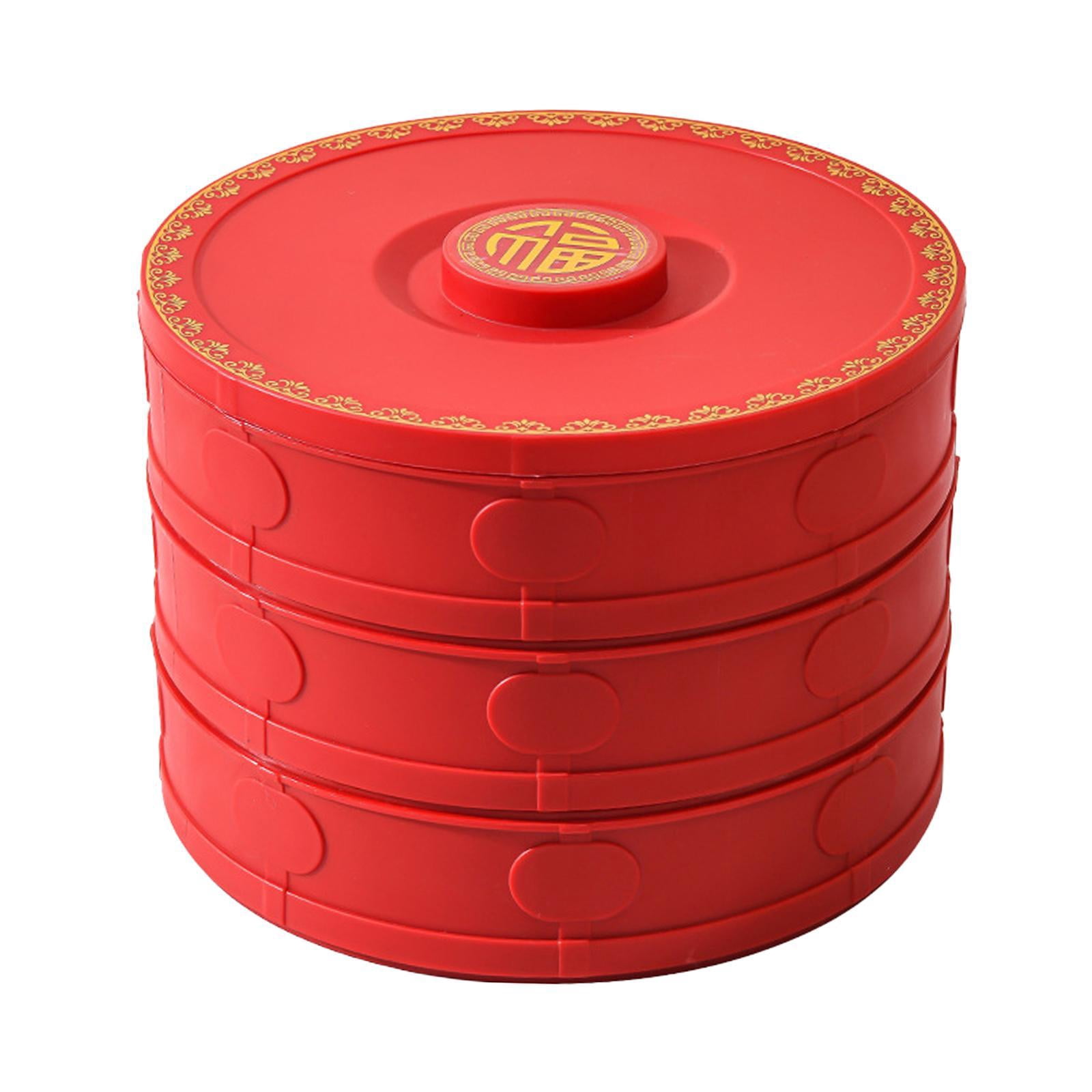 yotijay 3 Tiers Chinese New Year Snack Fruit Tray Platter Food ...