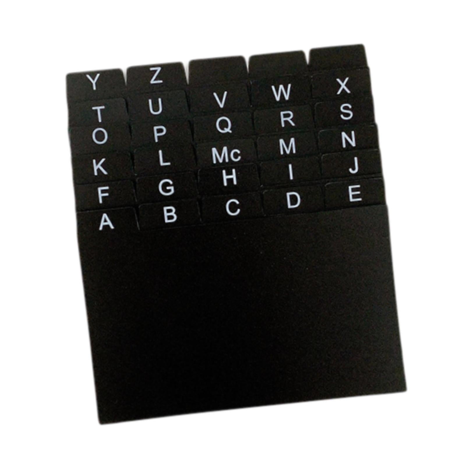 yotijay 30 Pieces Index Card Dividers 3x5" Alphabet Separators Index ...