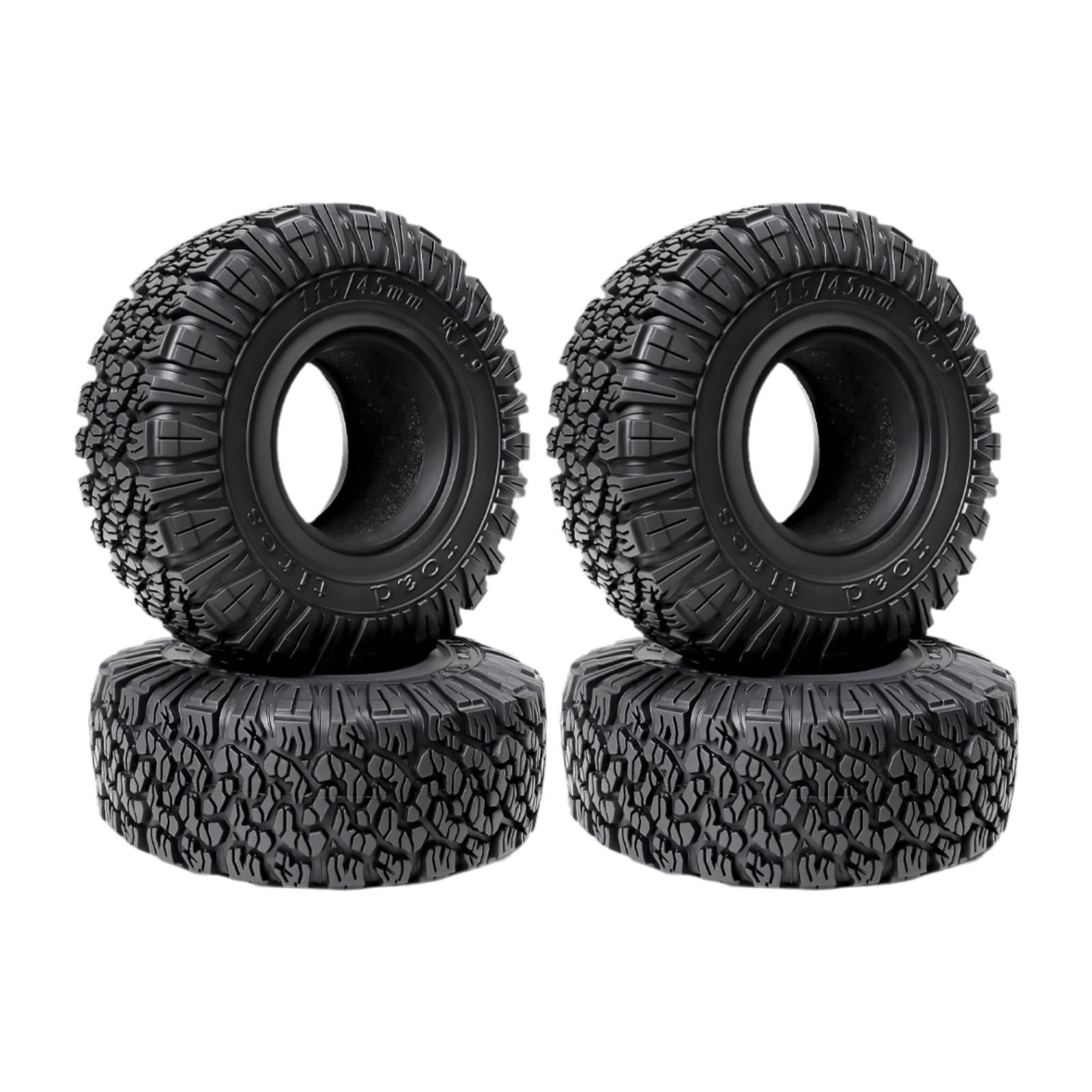 yotijay 4 Pieces 1/10 RC Wheels and Tires RC Tires Spare Parts Replace ...