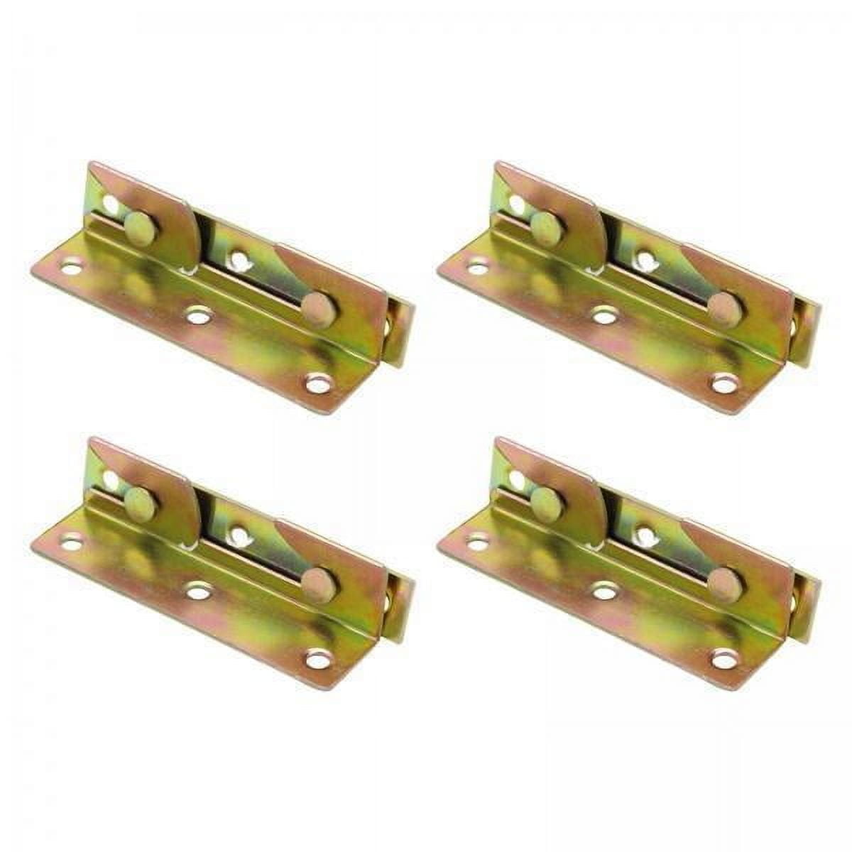 yotijay 4 Pieces Heavy Duty Bed Hinges Bed Rail Bracket Fastener ...