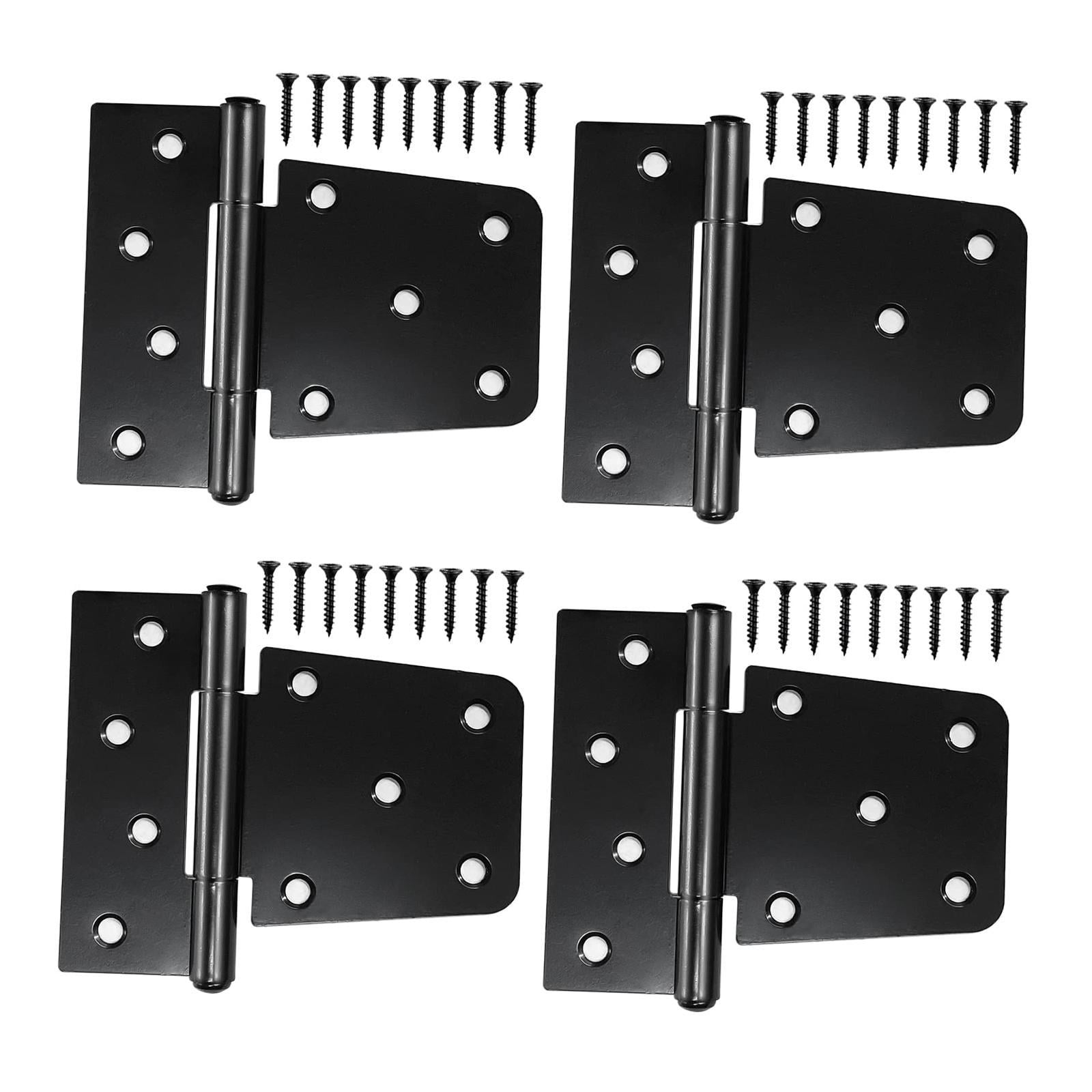 yotijay 4 Pieces Heavy Duty Gate Hinges Easy to Install Accessories ...
