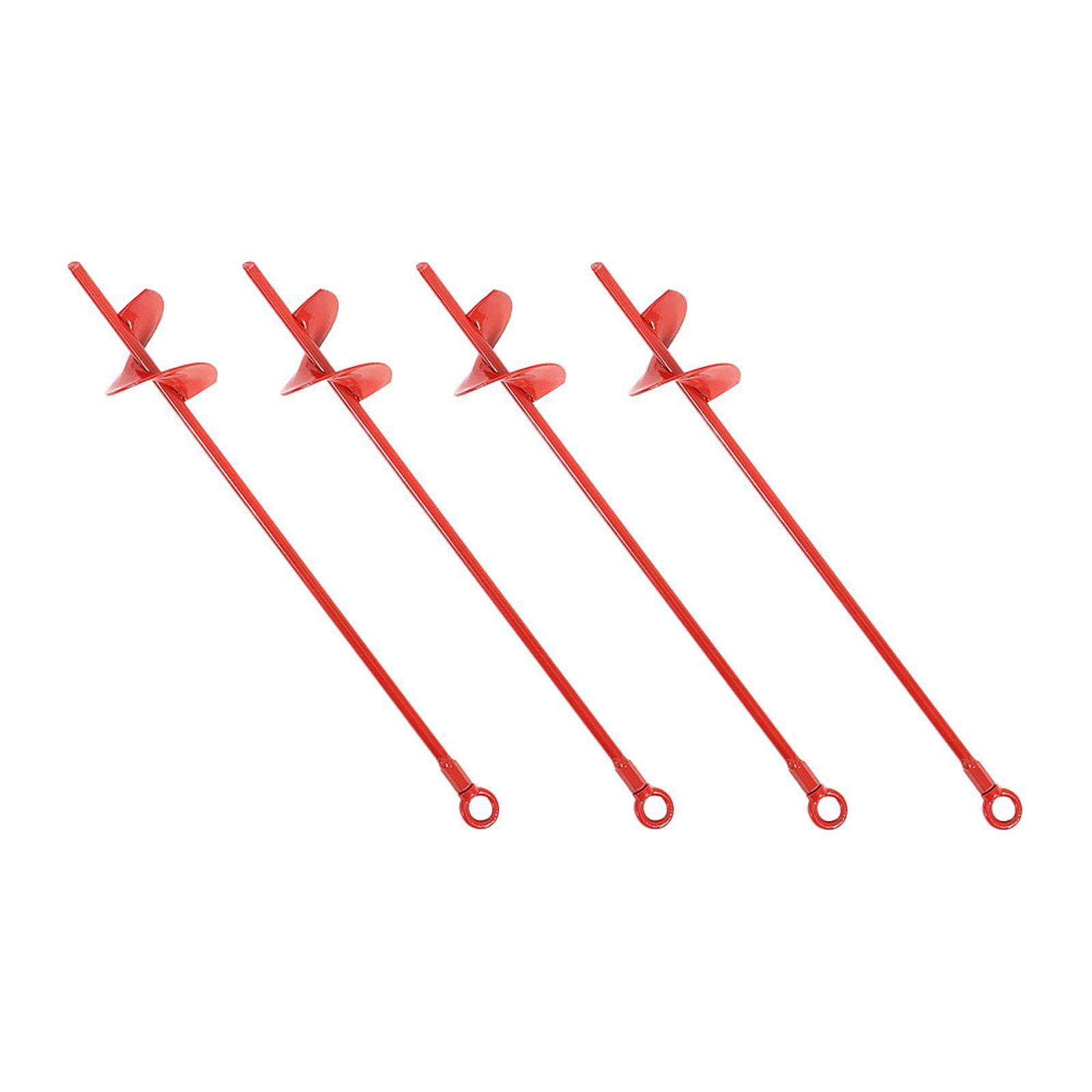 yotijay 4Pcs Ground Anchor Screw in Accessories Spiral Anchors Camping ...