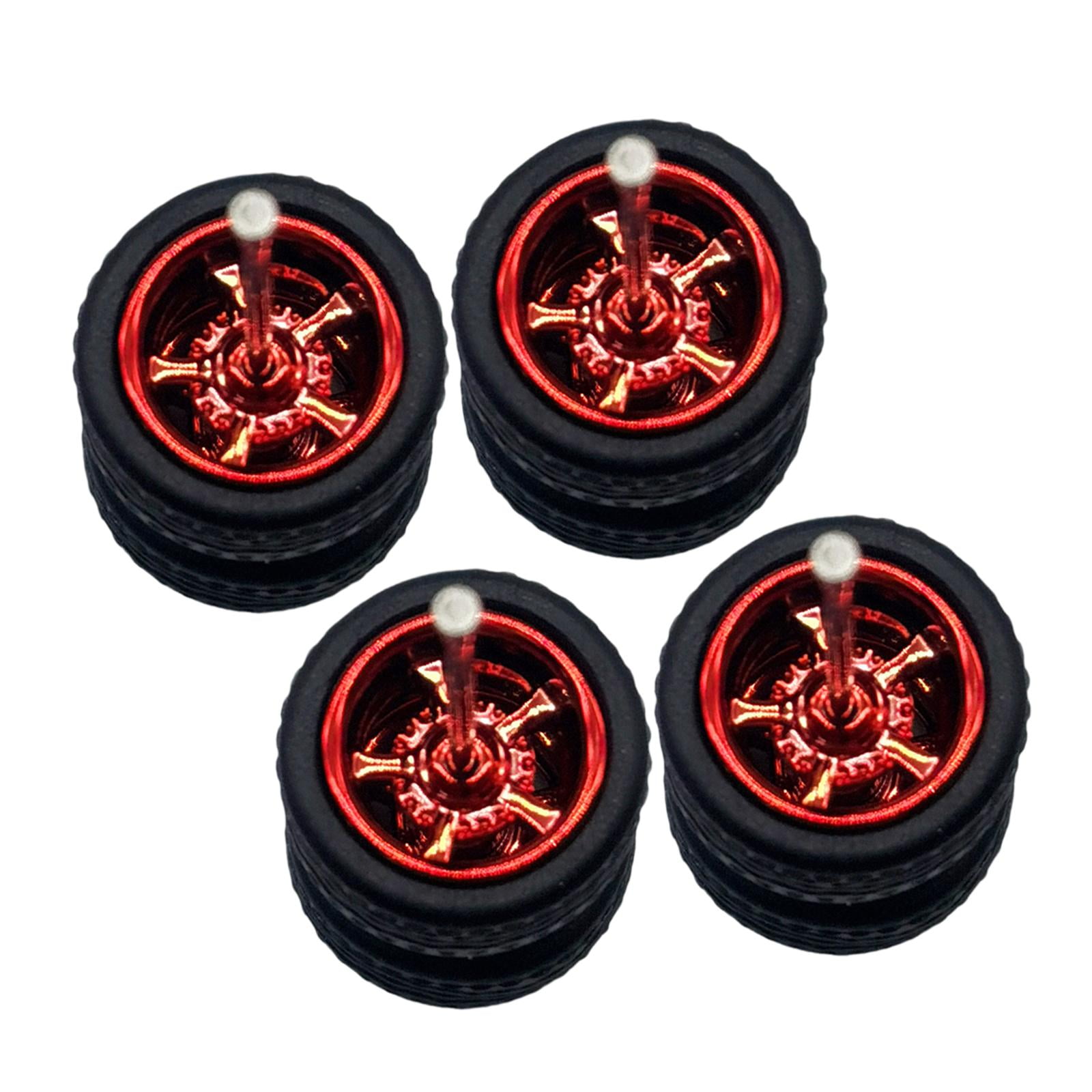 yotijay 4x 1/64 Scale Alloy Wheel Tires for Kids Adults Miniature Gift ...