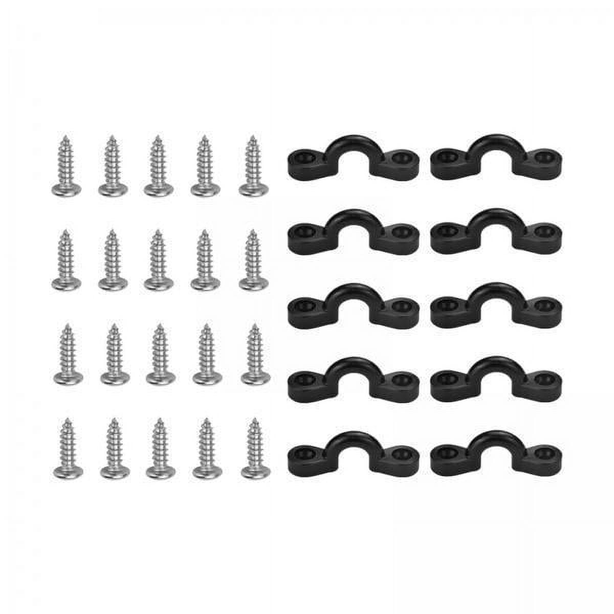 yotijay 4x10PCS Kayak Pad Eye Nylon Bungee Deck Loops Tie Down for ...