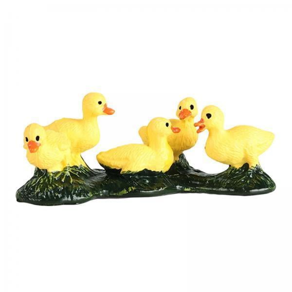 yotijay 4xDuck Animal Figure Realistic Mini Decor Simulated Animal ...