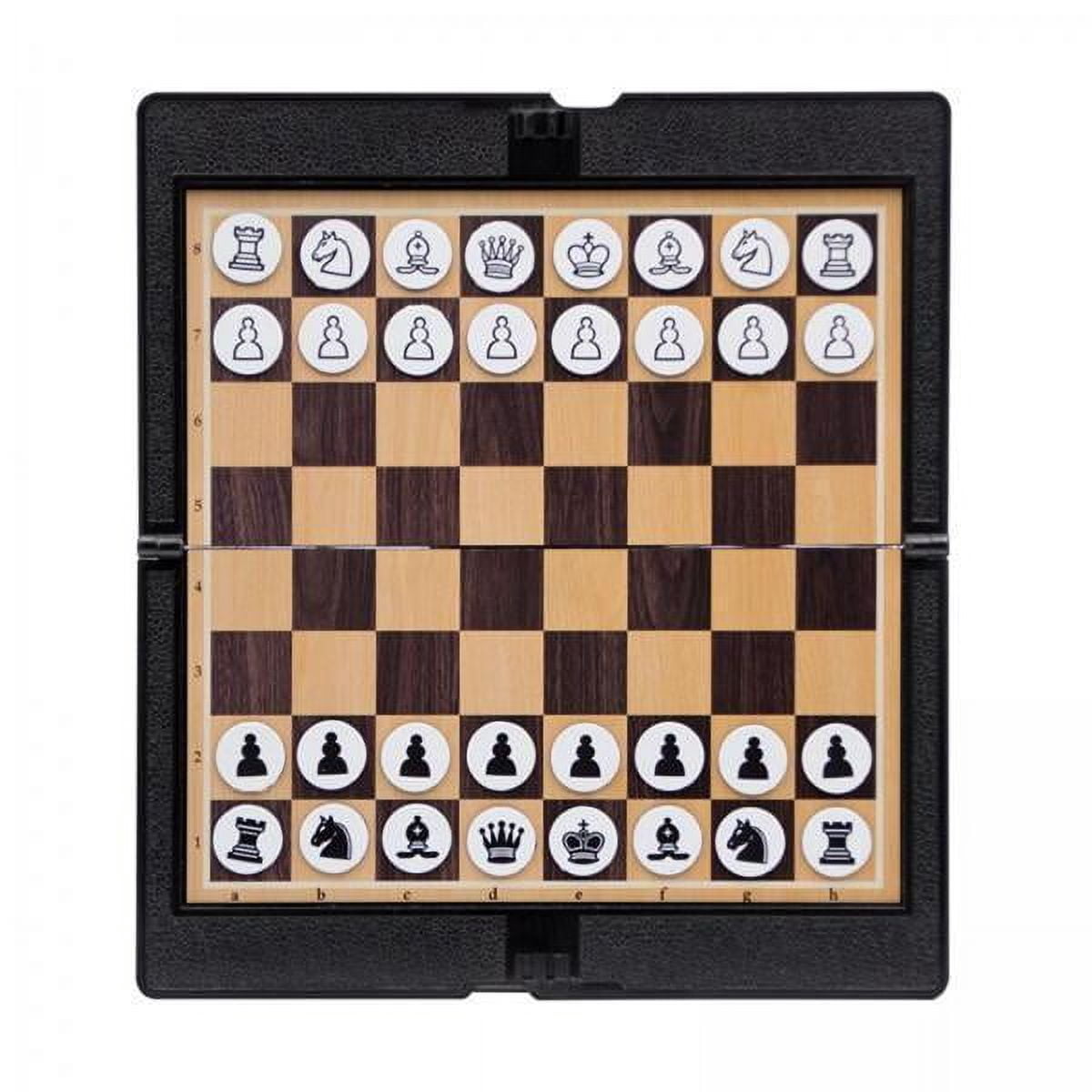 yotijay 4xFoldable Mini Chess Set Portable Wallet Pocket Chess Board ...