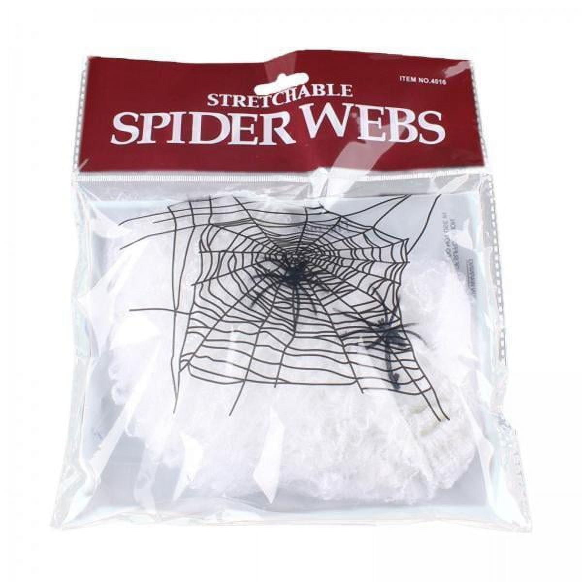yotijay 4xStretchable Cobweb with 2 Fake Spiders for Carnivals Costume ...