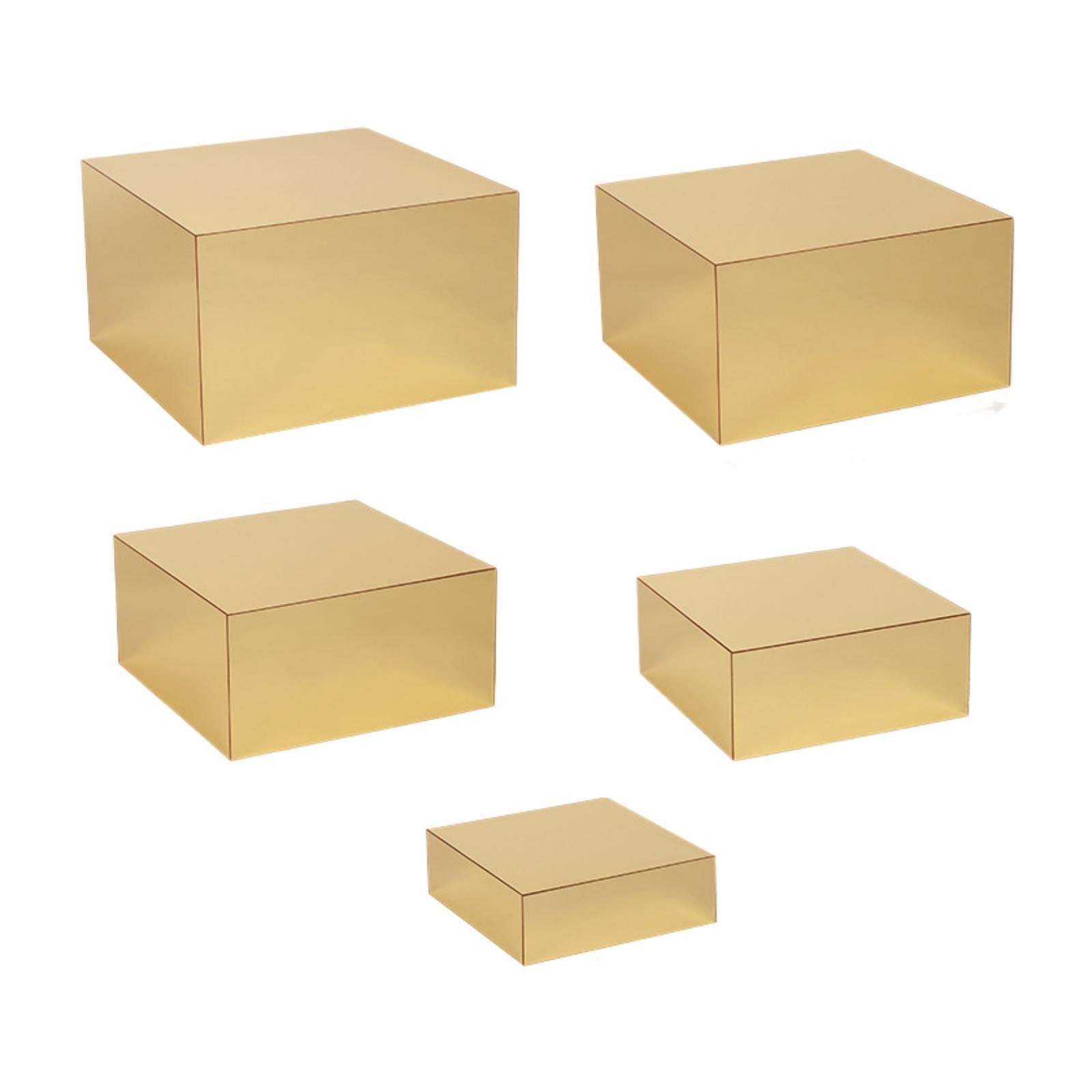 yotijay 5 Pieces Acrylic Cube Riser, Buffet Riser,Display Stand ...
