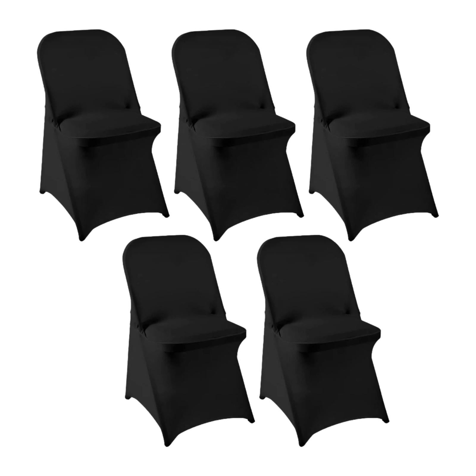 yotijay 5 Pieces Spandex Folding Chair Covers Stretch Chair Covers for ...