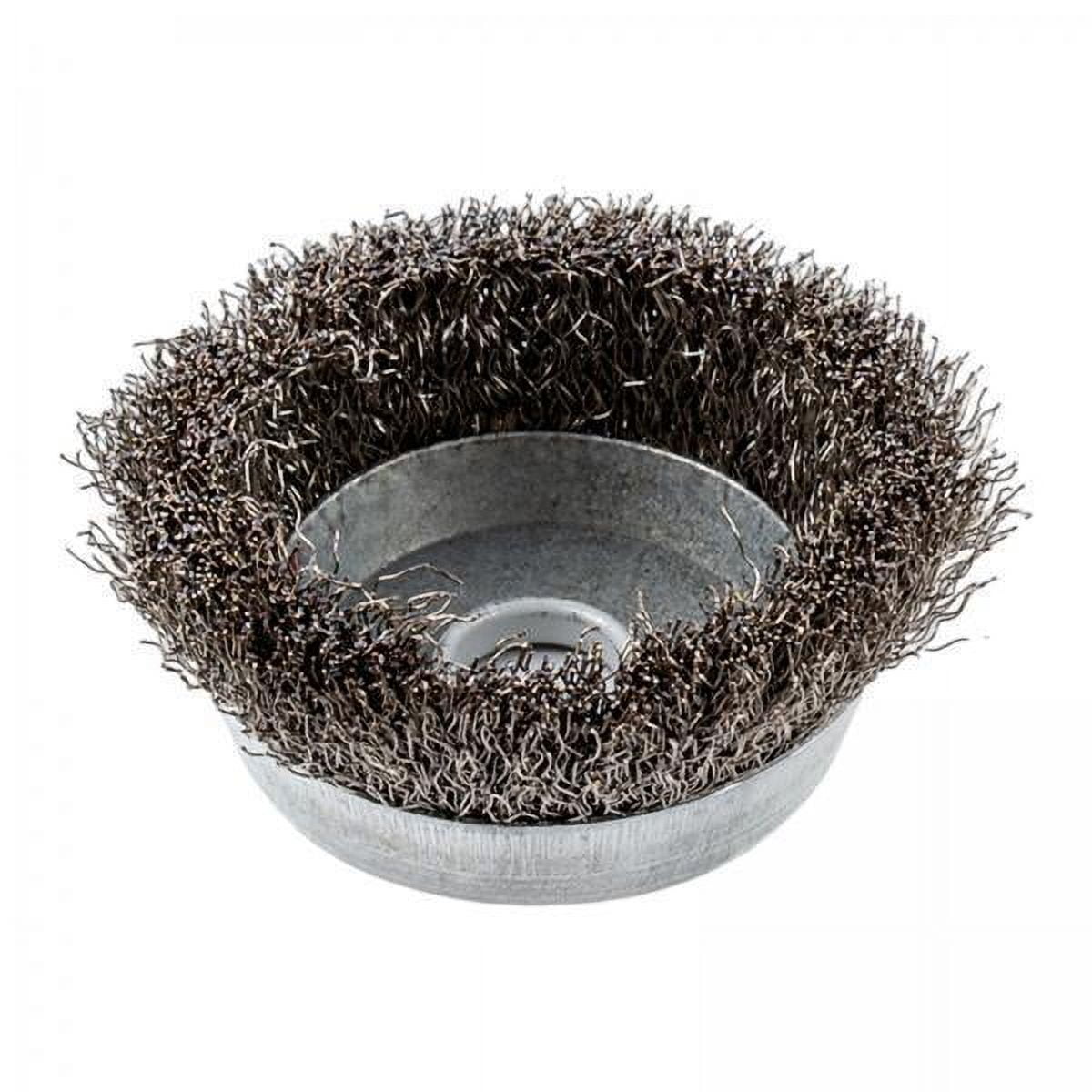 yotijay 5xDrill Wire Brush Coarse Crimped for Descaling Machine Bench ...