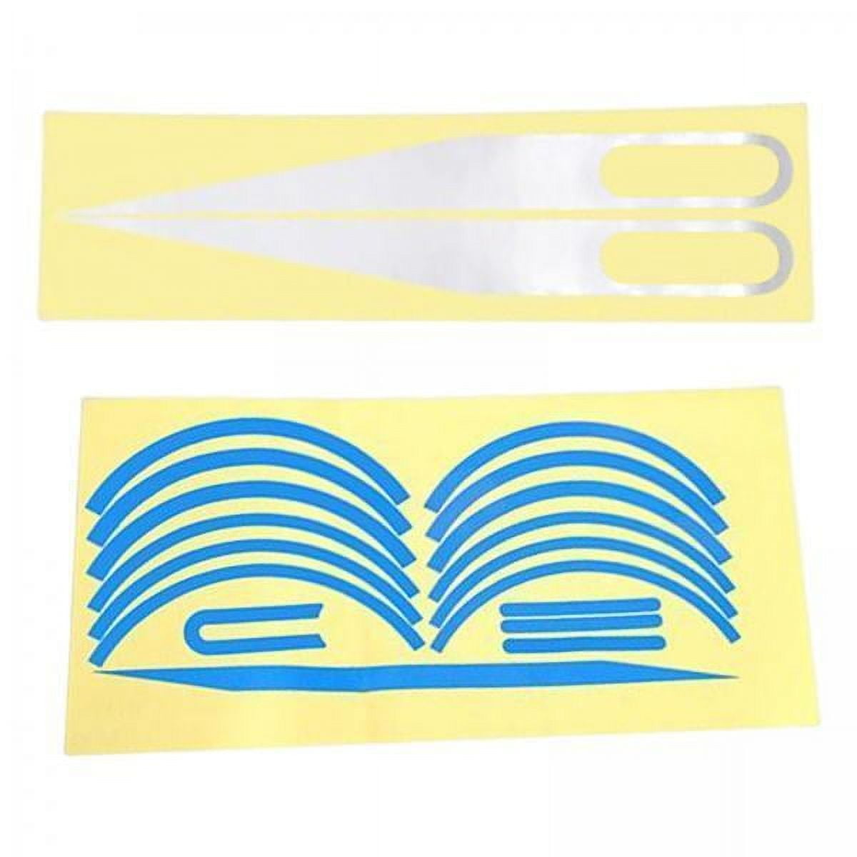 yotijay 5xElectric Scooter Reflective Stickers Set Warning Wheel Blue ...