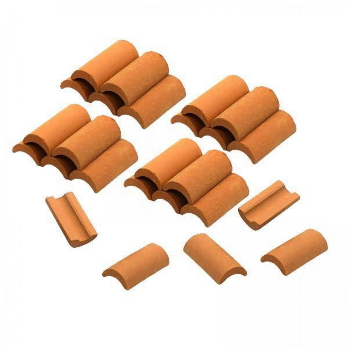 yotijay 5xSet of 25 Mini Roof Tiles Pottery Clay for Pretend Play ...