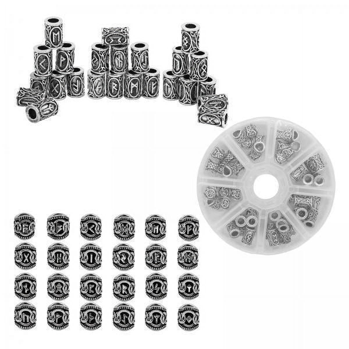 yotijay 6x48 Pieces Exotic Beads Kit Antique Hair Tube Beads DIY ...