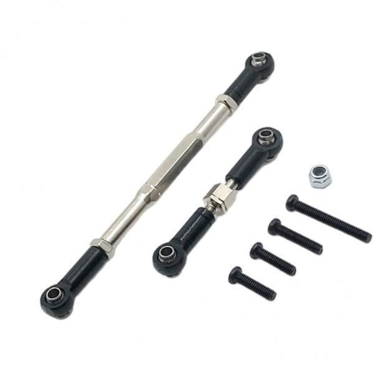 yotijay 6xMetal Steering Pull Rod Servo Link Tie Ends for D90 D91 1/12 Truck Car Parts black ...