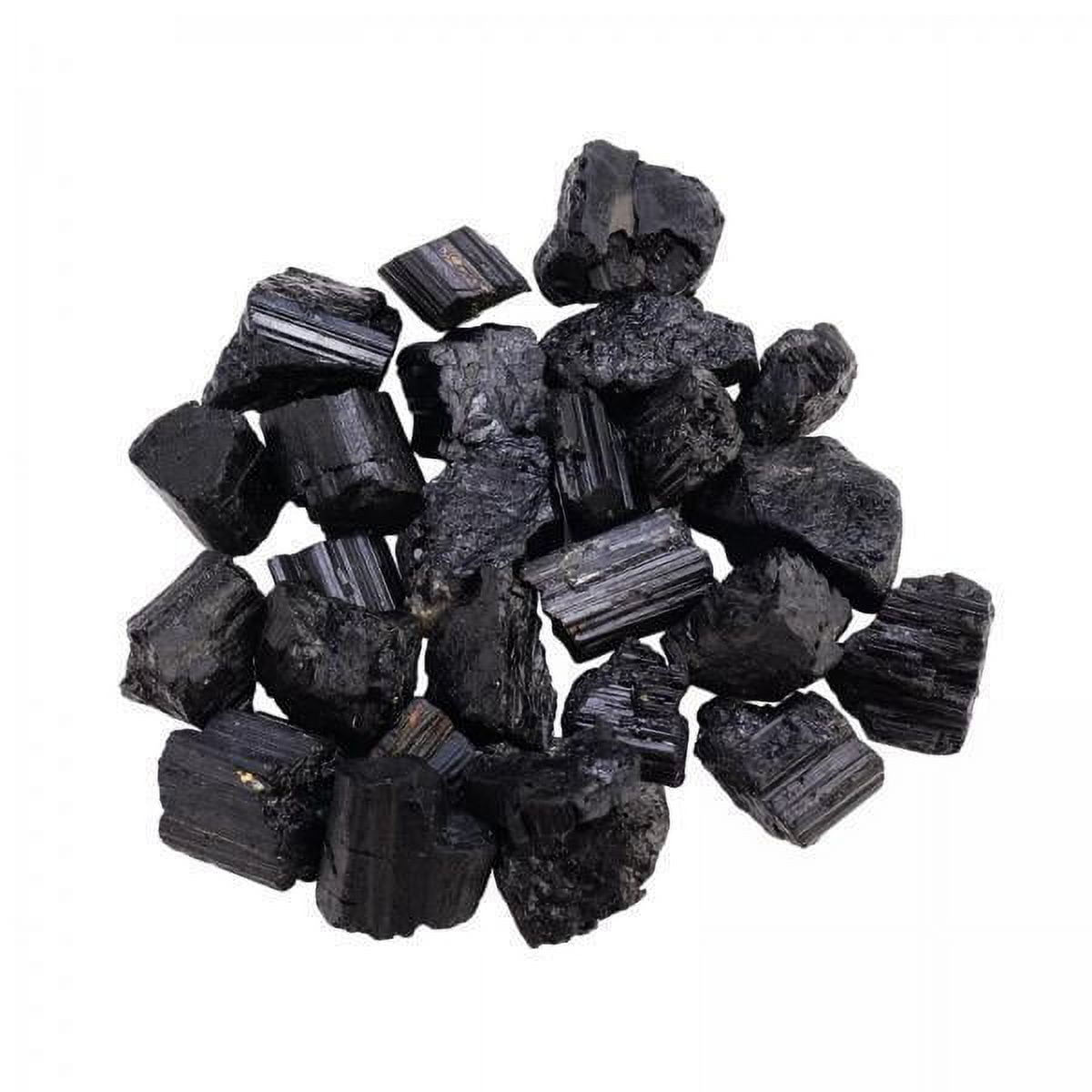 yotijay 6xNatural Black Tourmaline Rough Stone Collecting for Tabletop ...