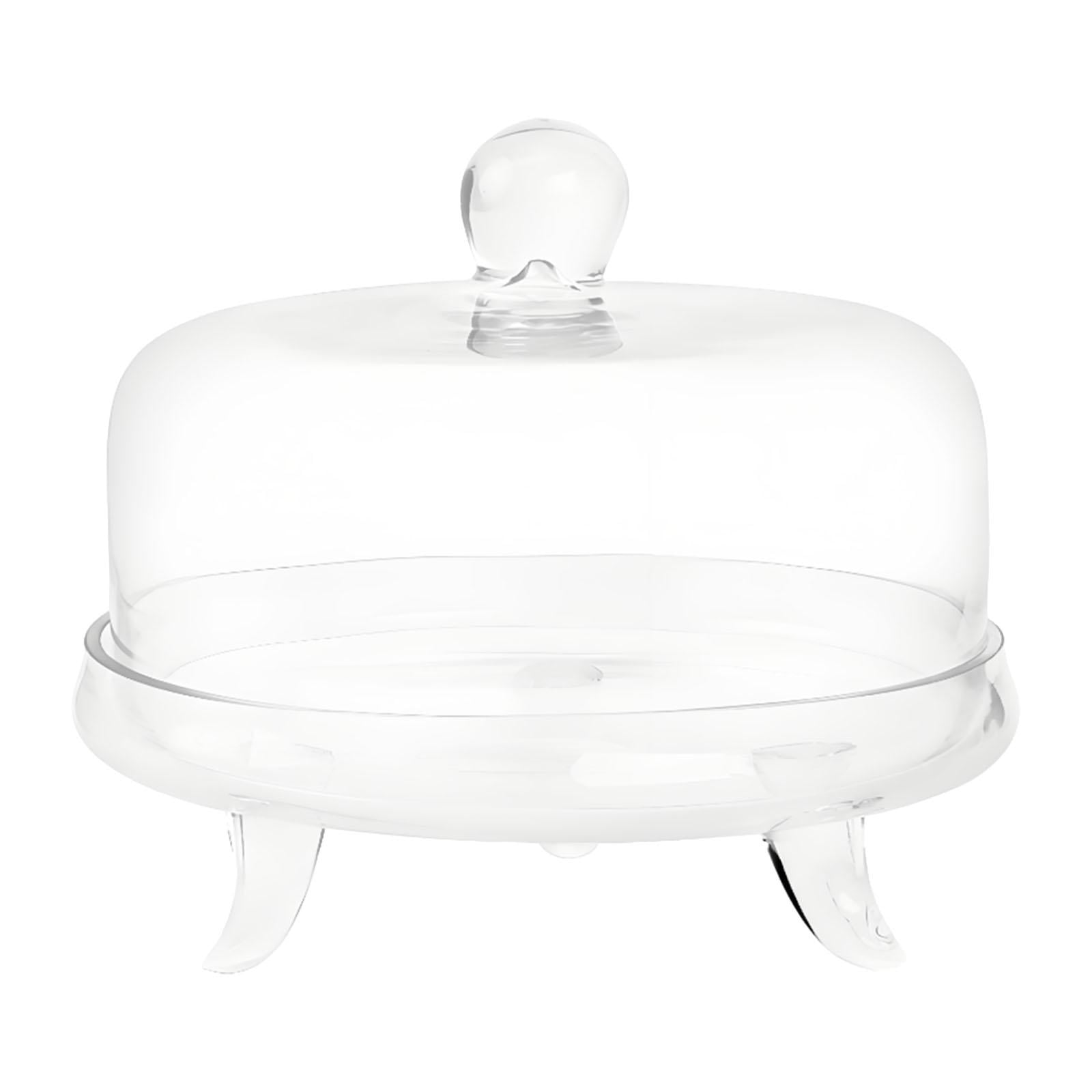 yotijay Acrylic Cake Stand with Dome Clear Pastry Display Server Cake ...