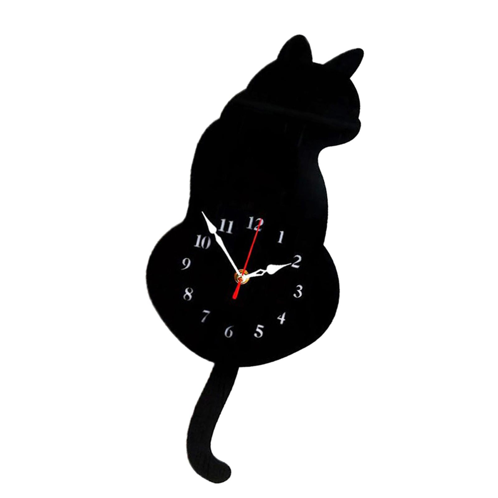 yotijay Acrylic Clock Tail Wagging Clock Home Decor Housewarming Gifts ...