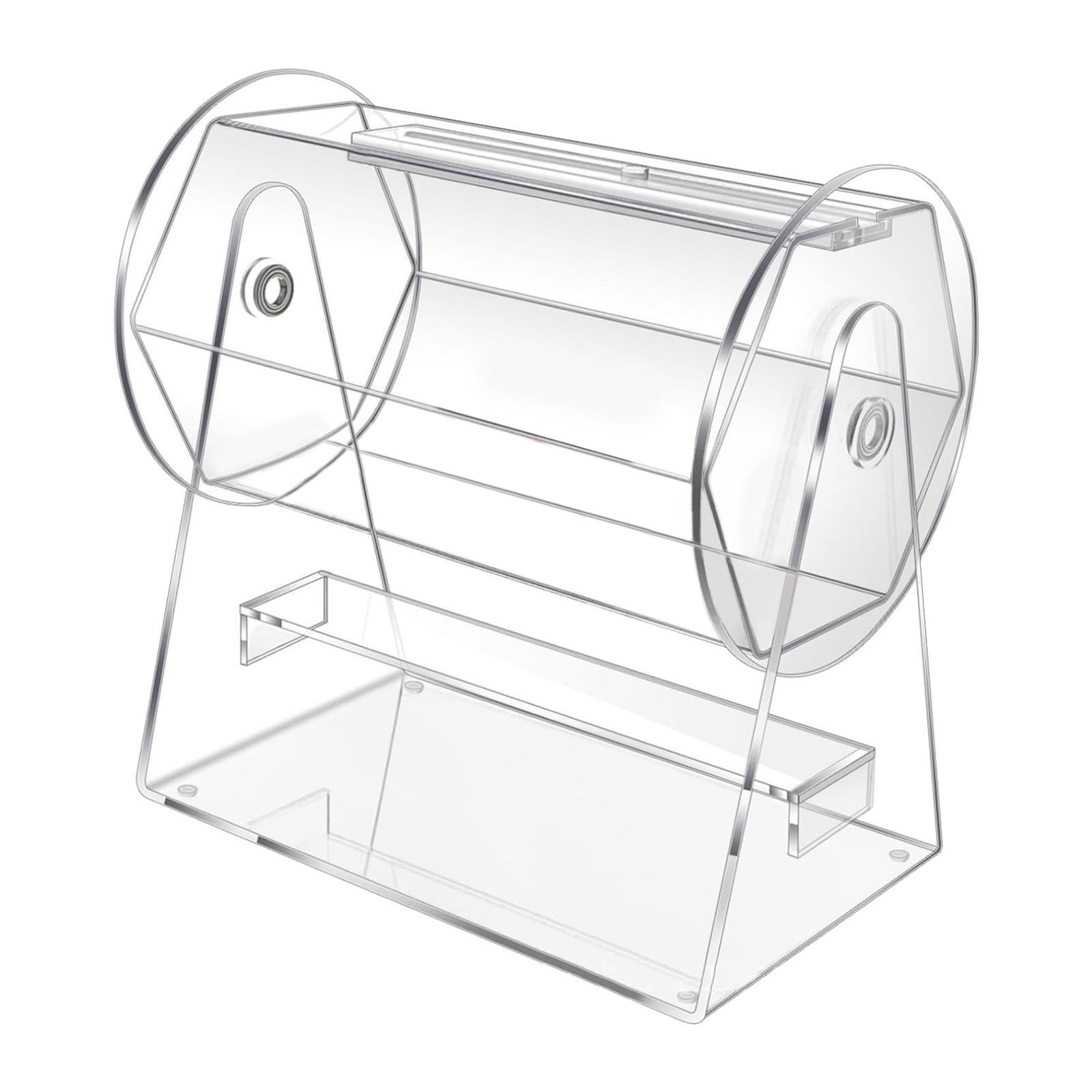 yotijay Acrylic Raffle Drum Award Machine Transparent Raffle Ticket Box ...