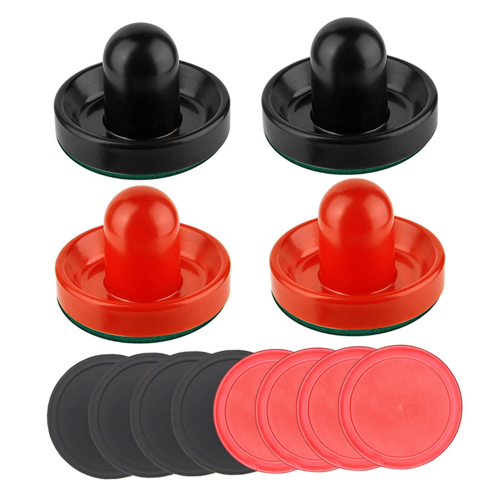 yotijay Air Hockey Pushers and Pucks 4 Pusher, 8 Pack Felt Bottom 96mm ...