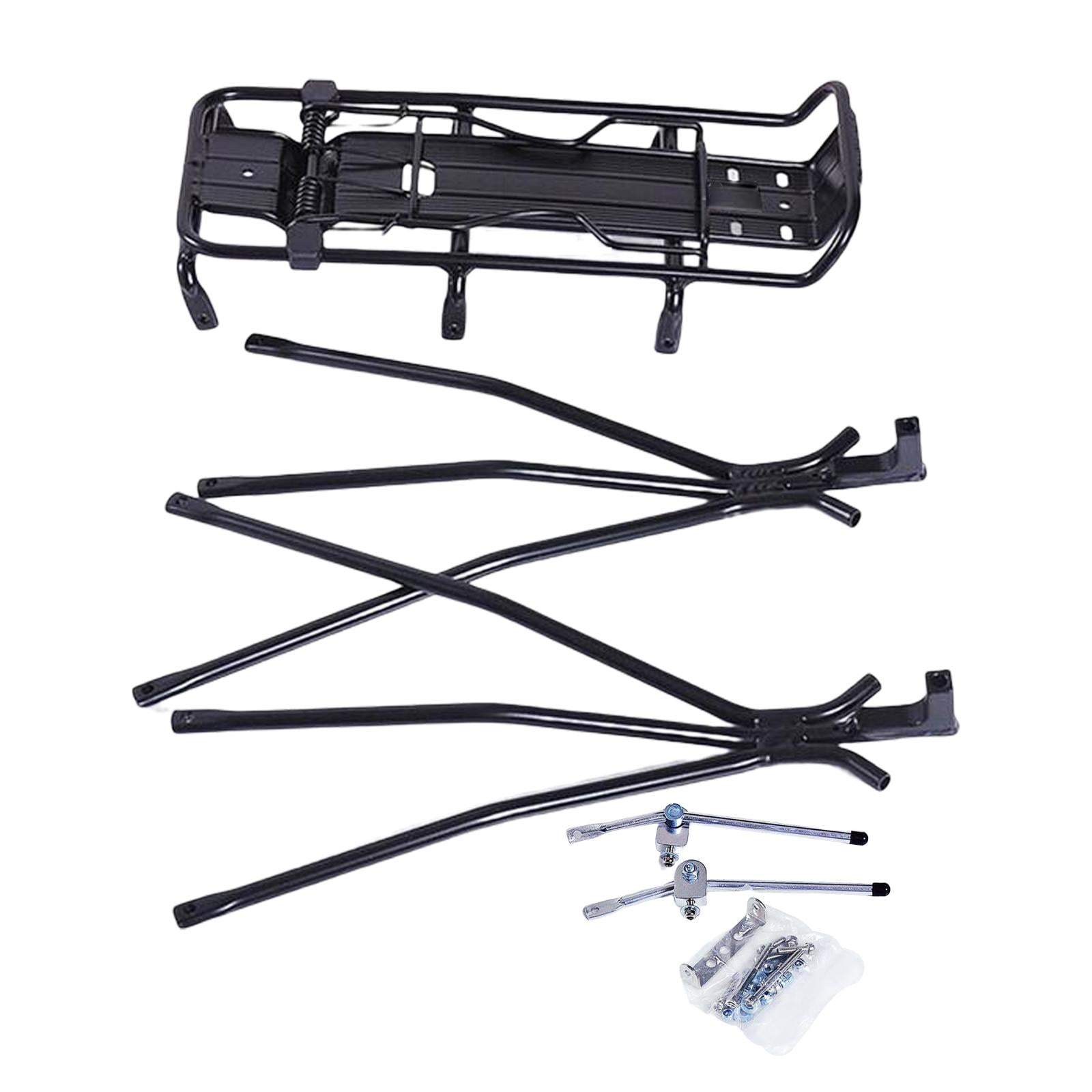 yotijay Aluminum Bike Rear Carrier Rack Cargo Pannier Rack Storage ...