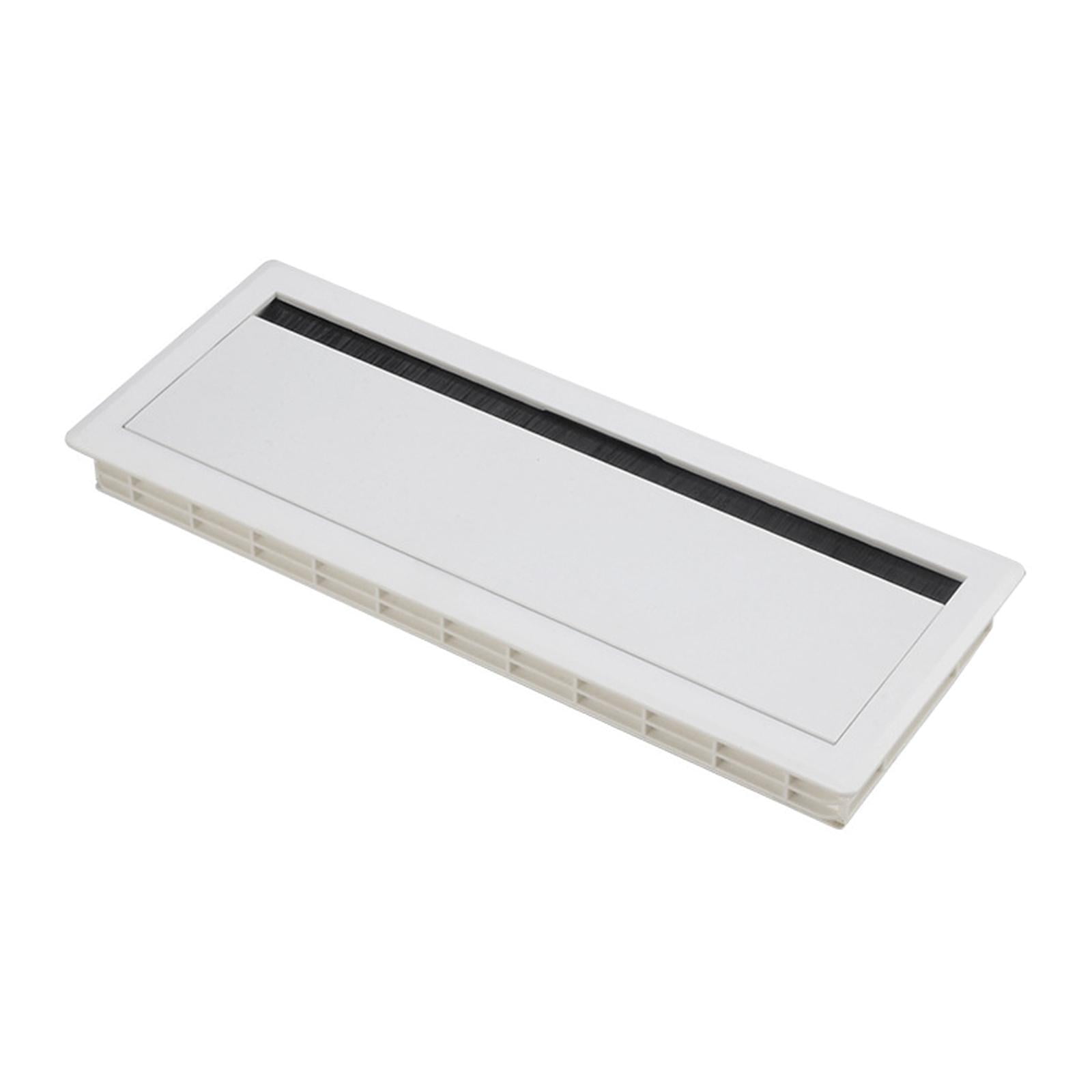 yotijay Aluminum Desk Cable Grommet Cover Flip Brush Cable Box Cover ...