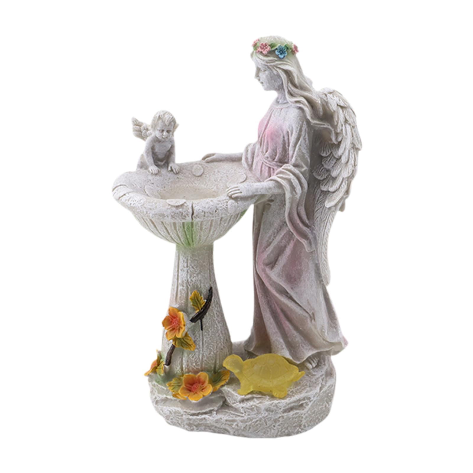 yotijay Angel Sculpture with Solar Lamps Angel Ornament for Decoration ...