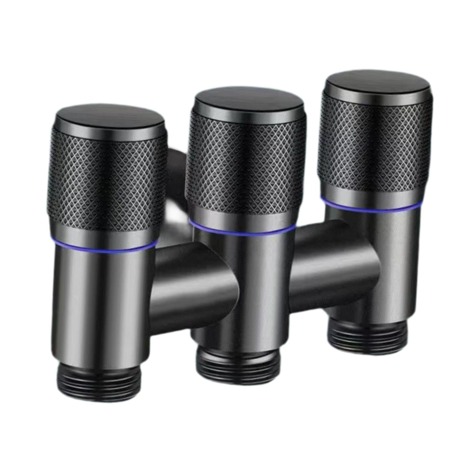 yotijay Angle Stop Valve 1/2 inch Bathroom Water Flow Control 1 in 3 ...