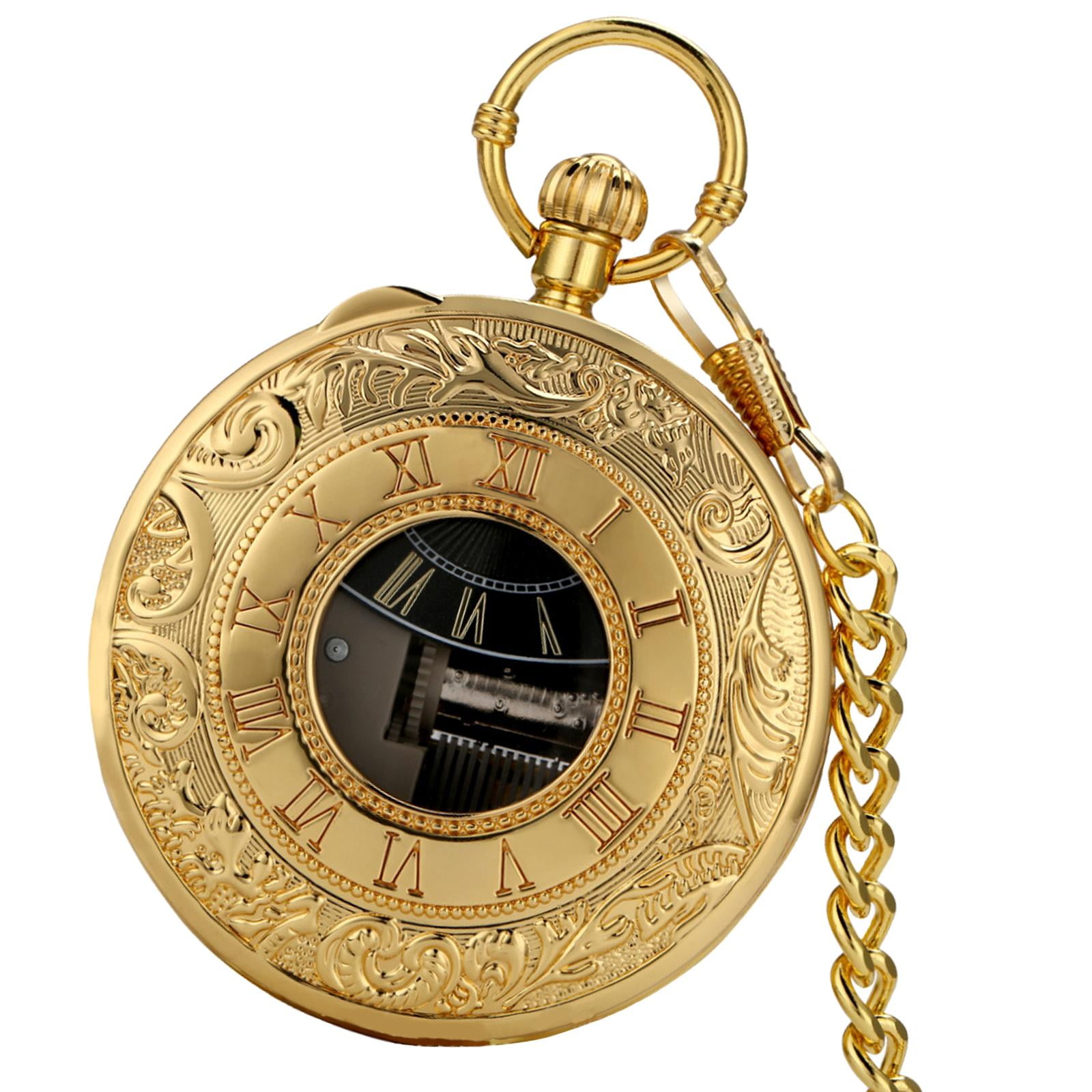 yotijay Antique Pocket Watch Chain Clock Musical Movement , The ...