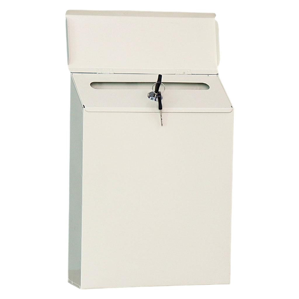 yotijay Art Vertical Modern Lockable Mailbox Hanging Locking Letter ...