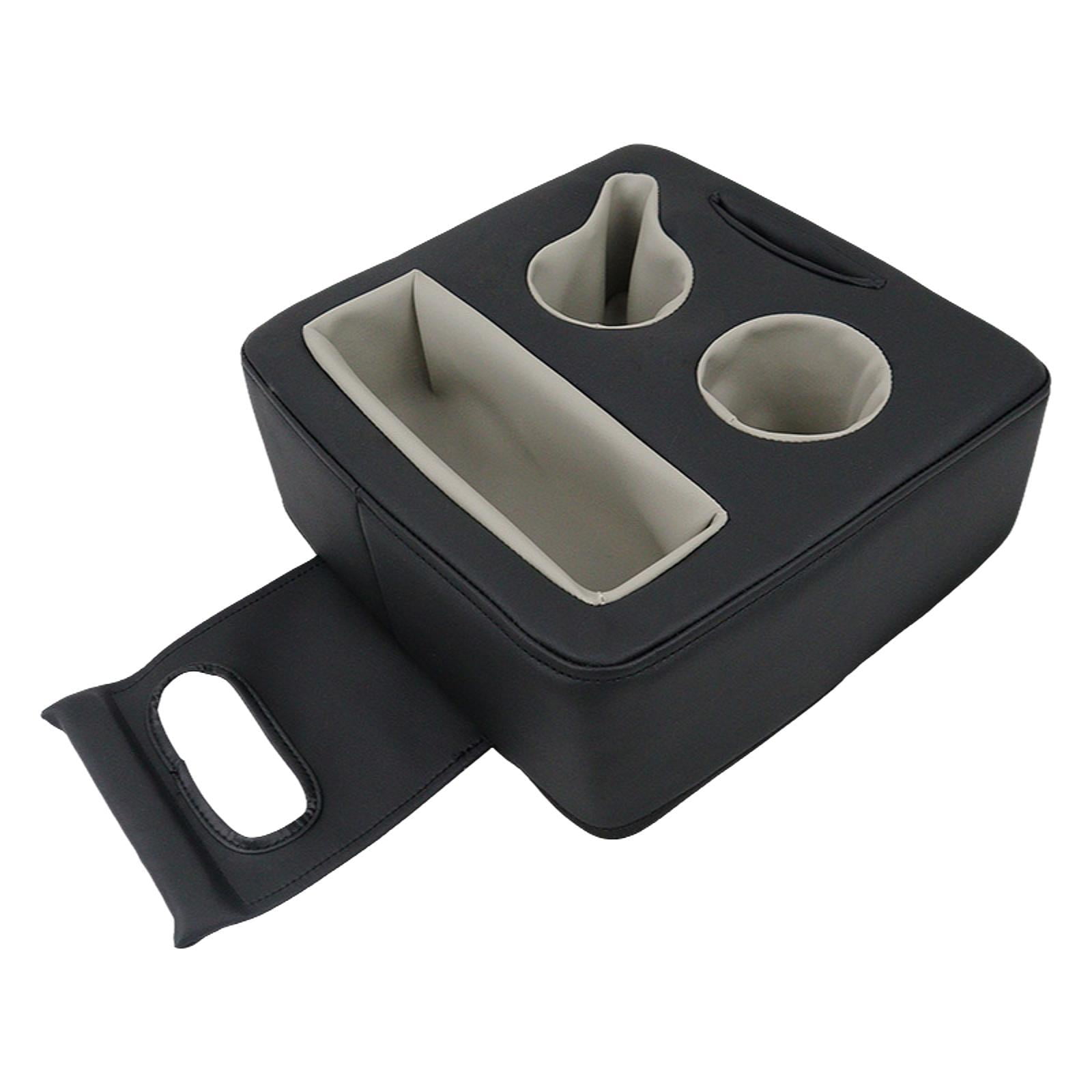 yotijay Back Seat Storage Box PU Leather Cup Holder Organizer for Suvs ...