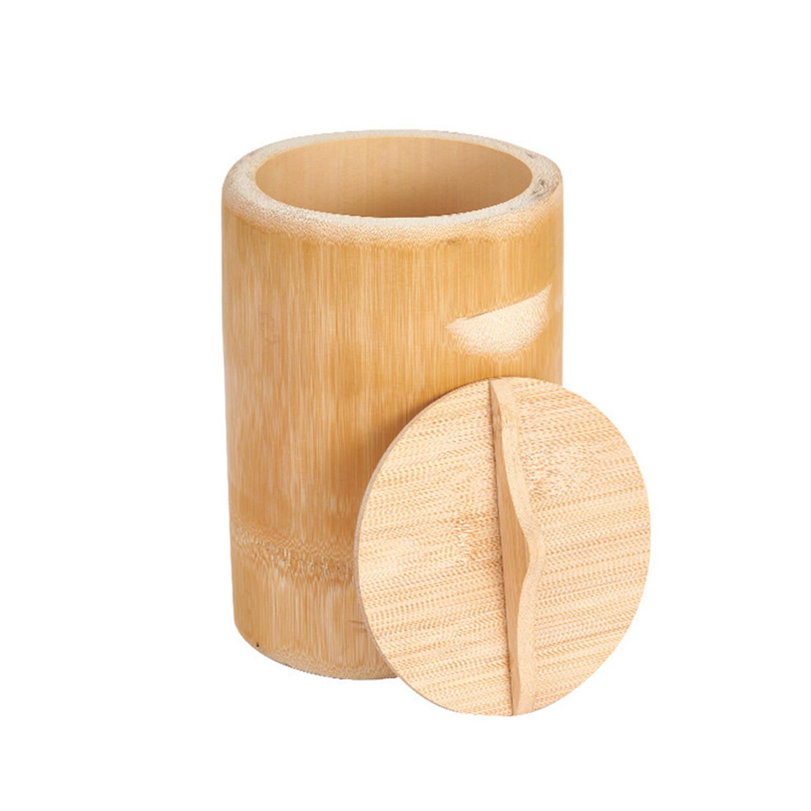 yotijay Bamboo Steamed Rice Barrel with Lid Multifunction Practical ...