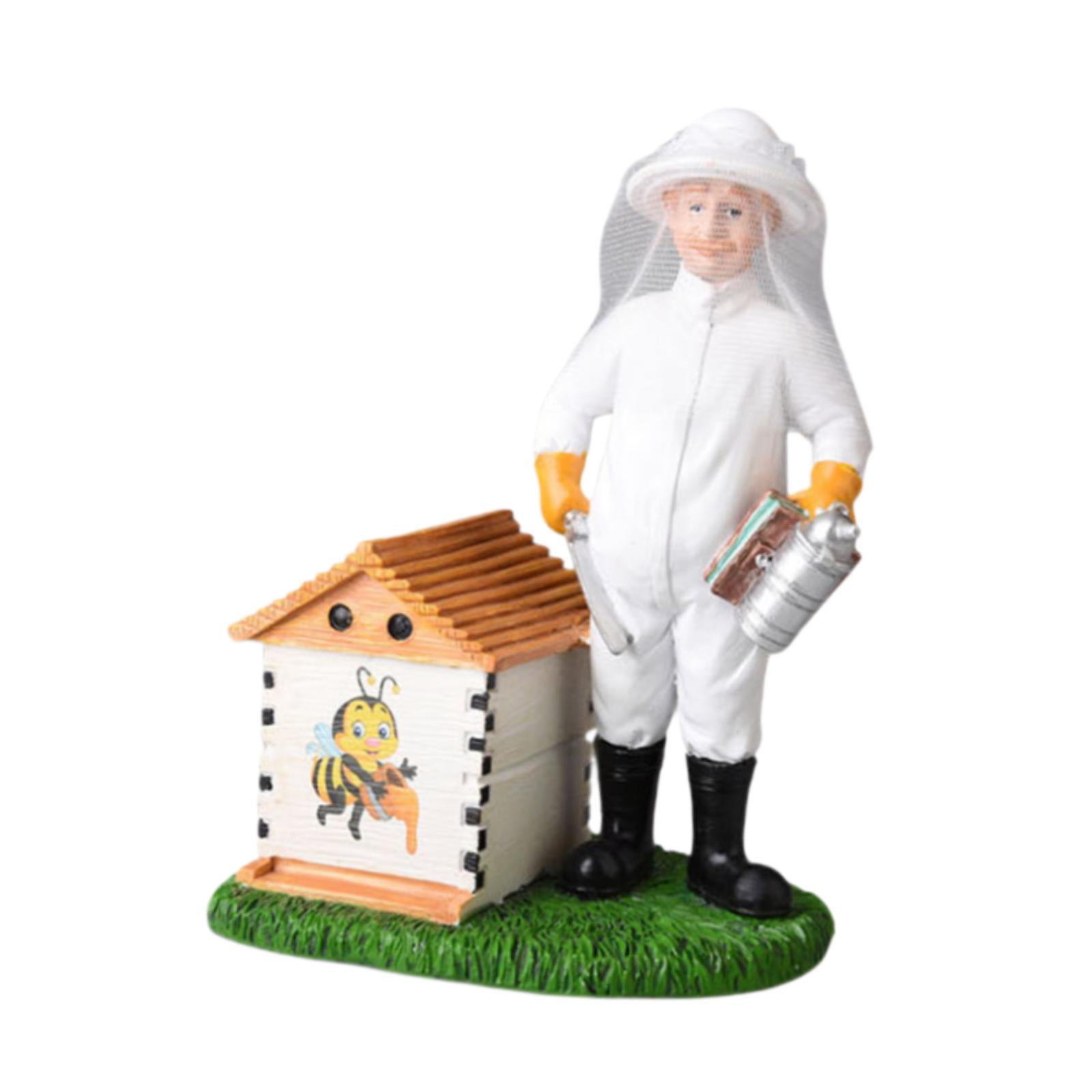 yotijay Beekeeping Art Statue Artwork Resin Figurine for Indoor ...
