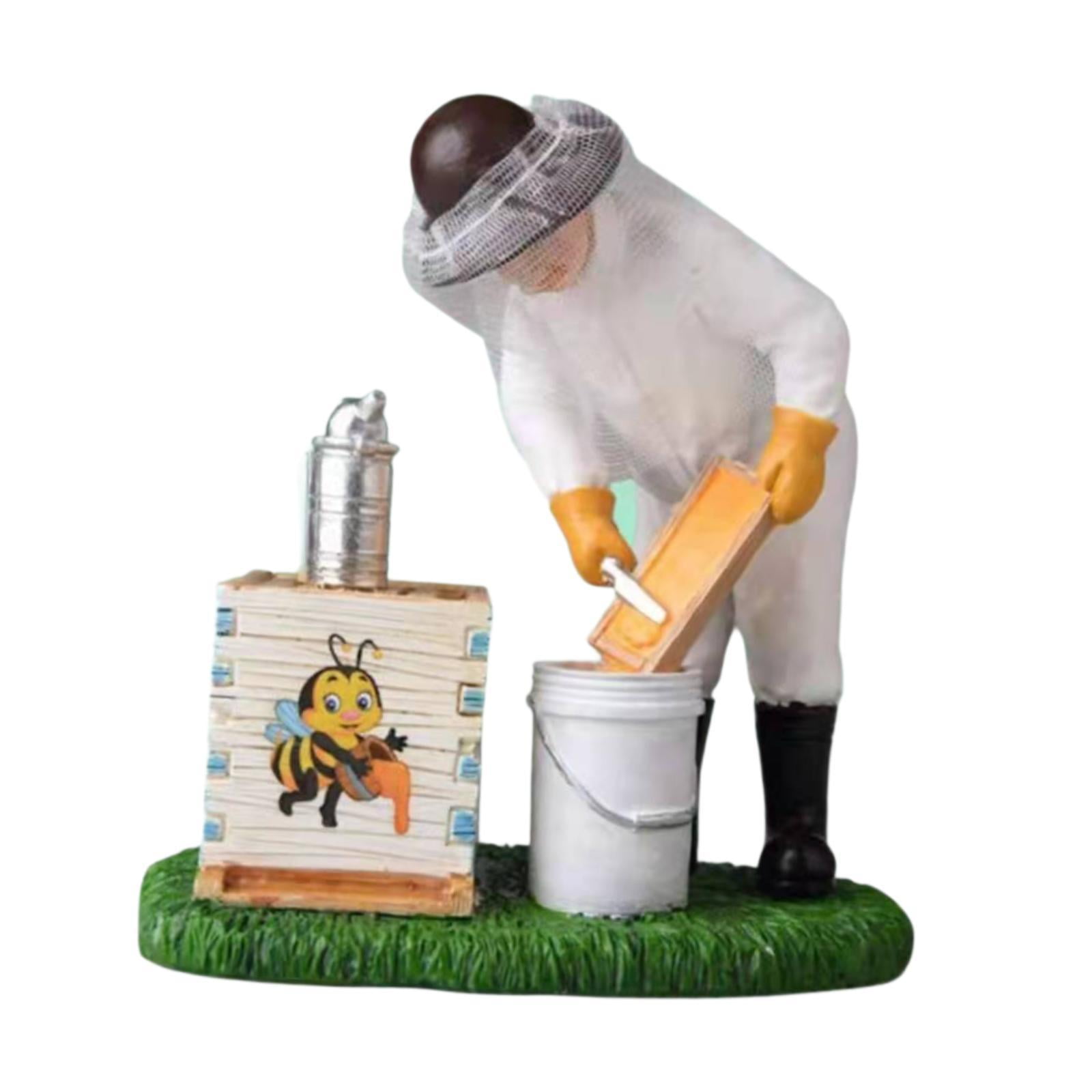 yotijay Beekeeping Art Statue Artwork Resin Figurine for Indoor ...