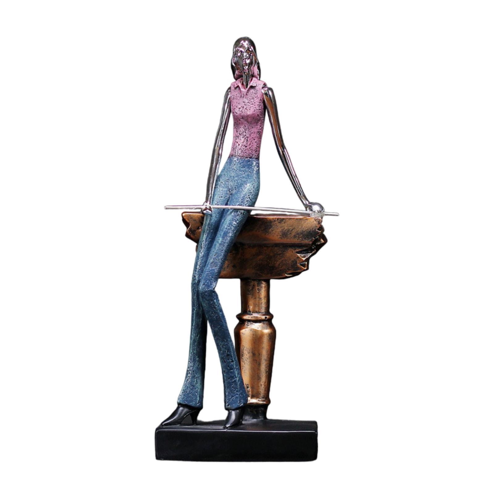 yotijay Billiard Character Statue Desktop Figurine Cabinet Table ...