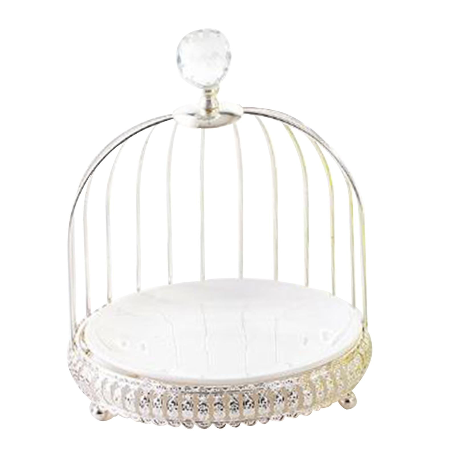 yotijay Bird Cage Cake Dessert Stand Cake Stand Decorative Metal Food ...