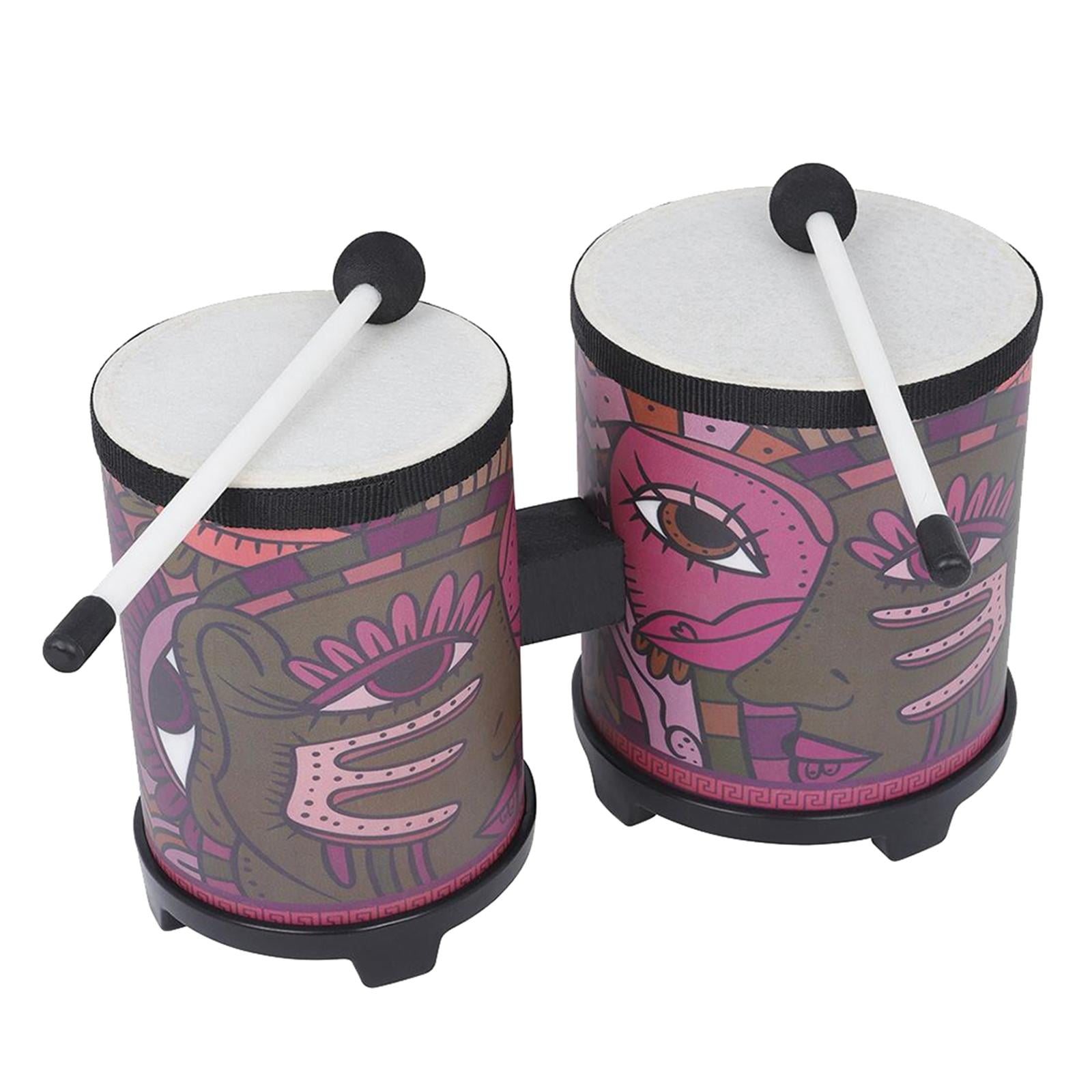 yotijay Bongos 4 Inch & 5 Inch Small Beginners Bongo Drums - Indian ...