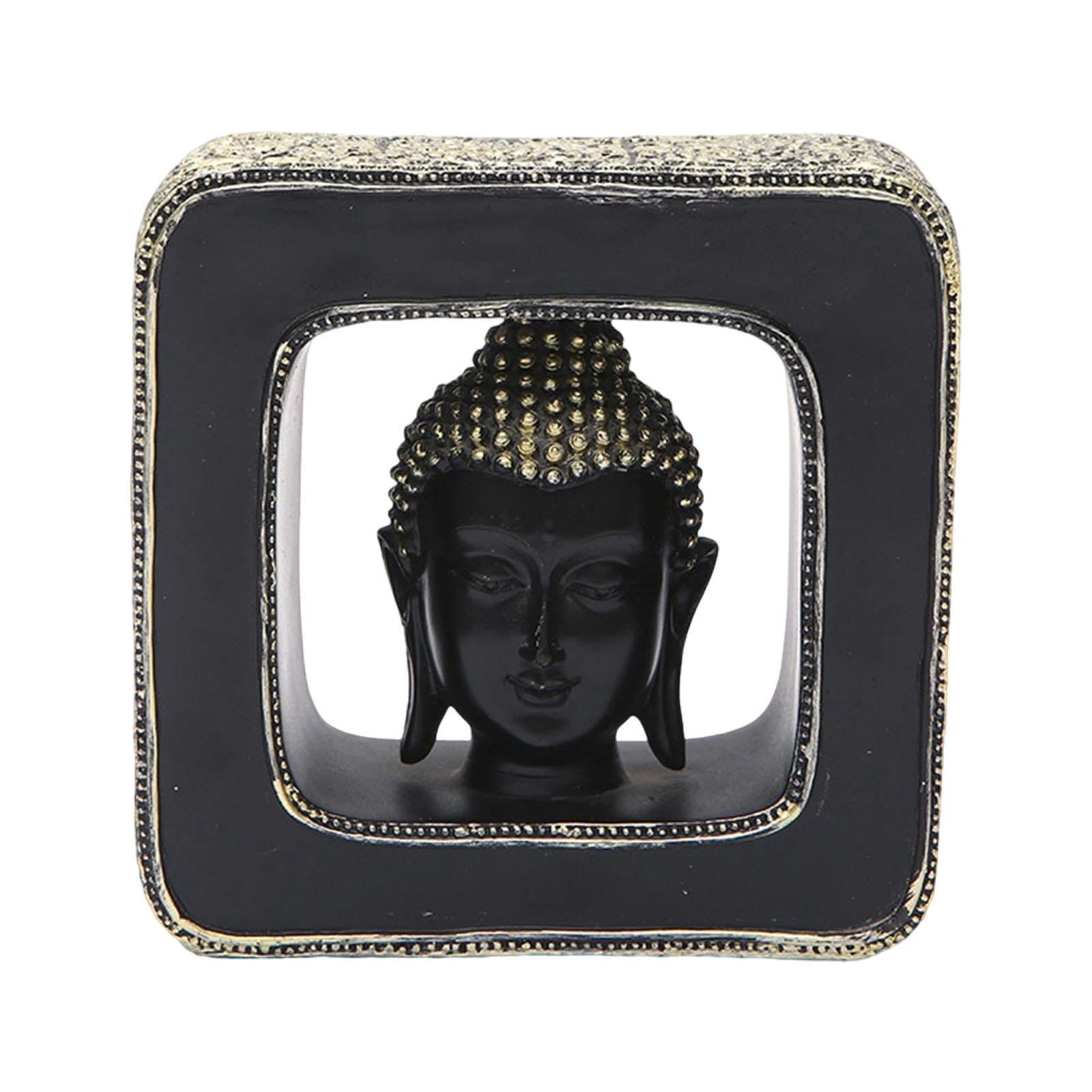 yotijay Buddha Head Statue Art Craft Buddhist Head Sculpture for Shelf ...