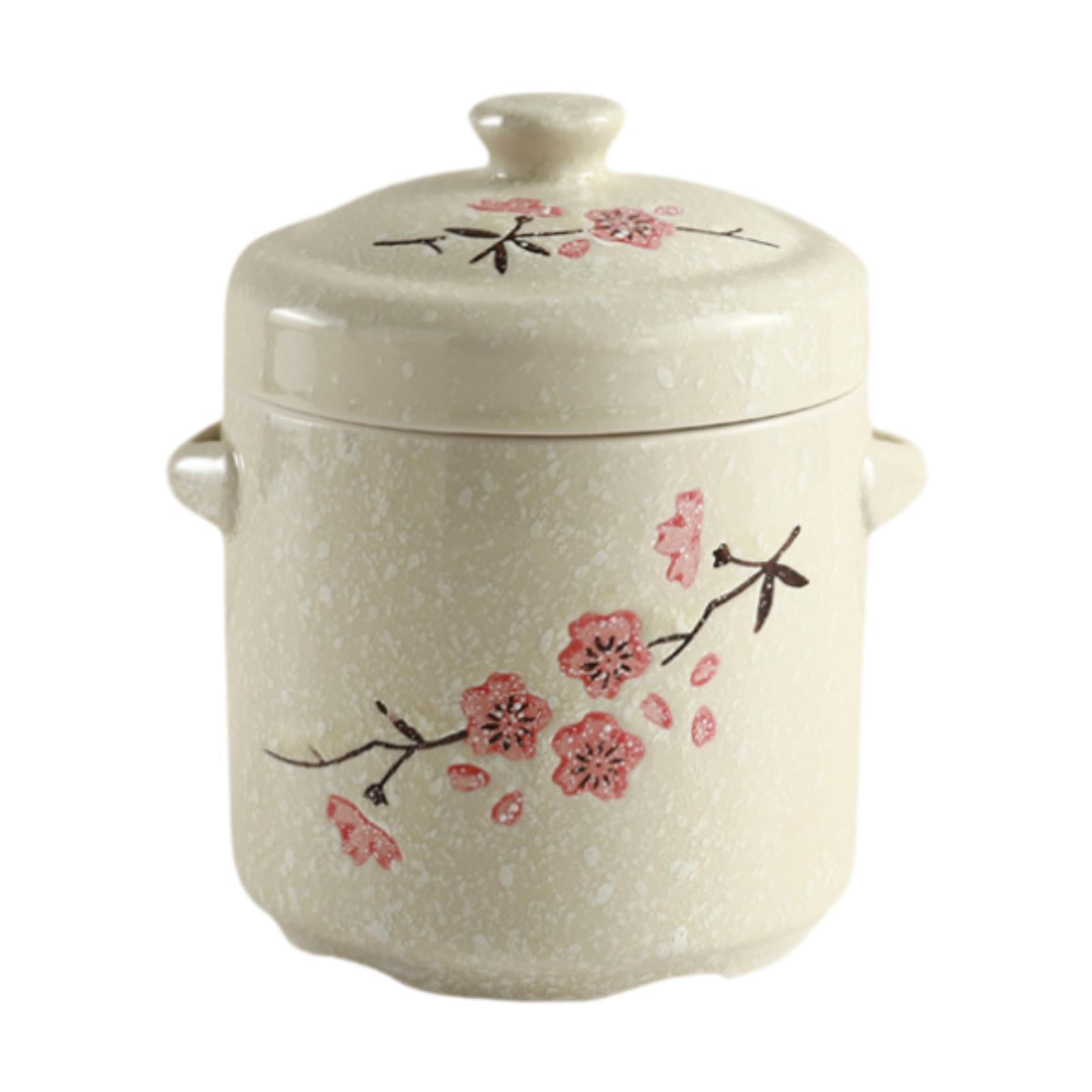 yotijay Butter Keeper Cooking Pot with Lid Butter Crock Stovetop Pot ...