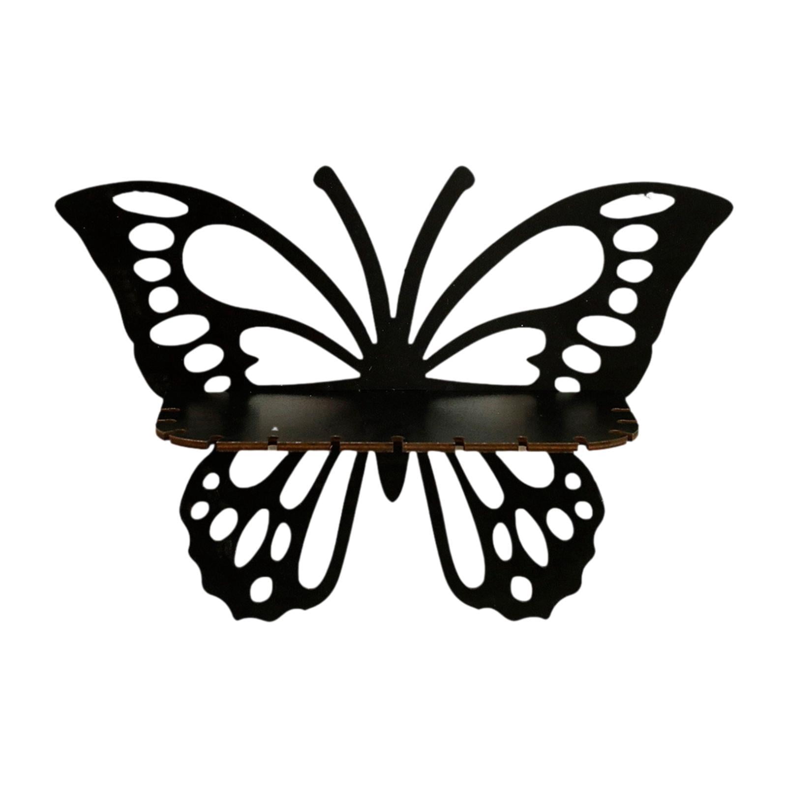 yotijay Butterfly Corner Shelf Arts Decor Boho Wall Shelf for Office ...