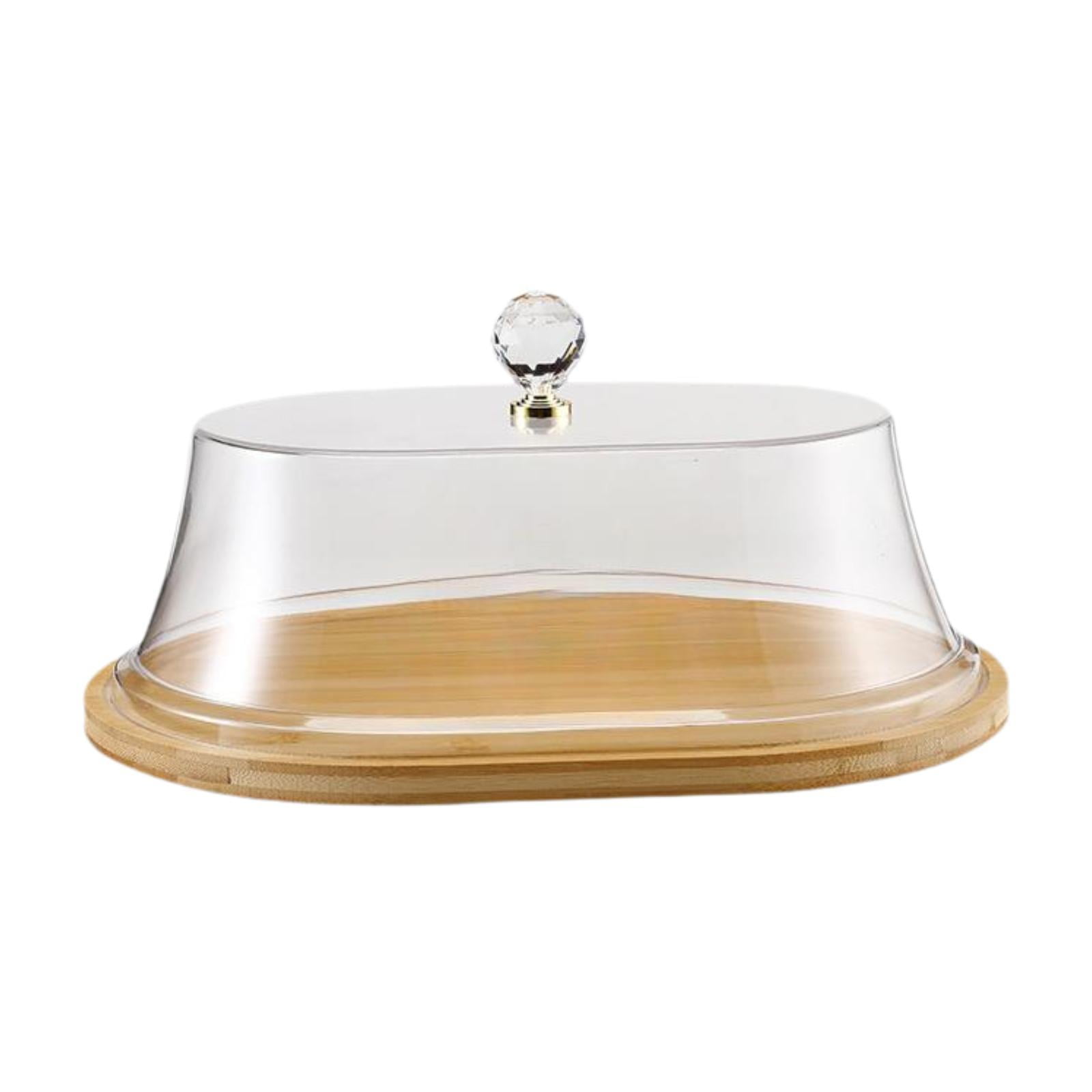 yotijay Cake Stand with Acrylic Cover Cake Display Server Tray,Dessert ...