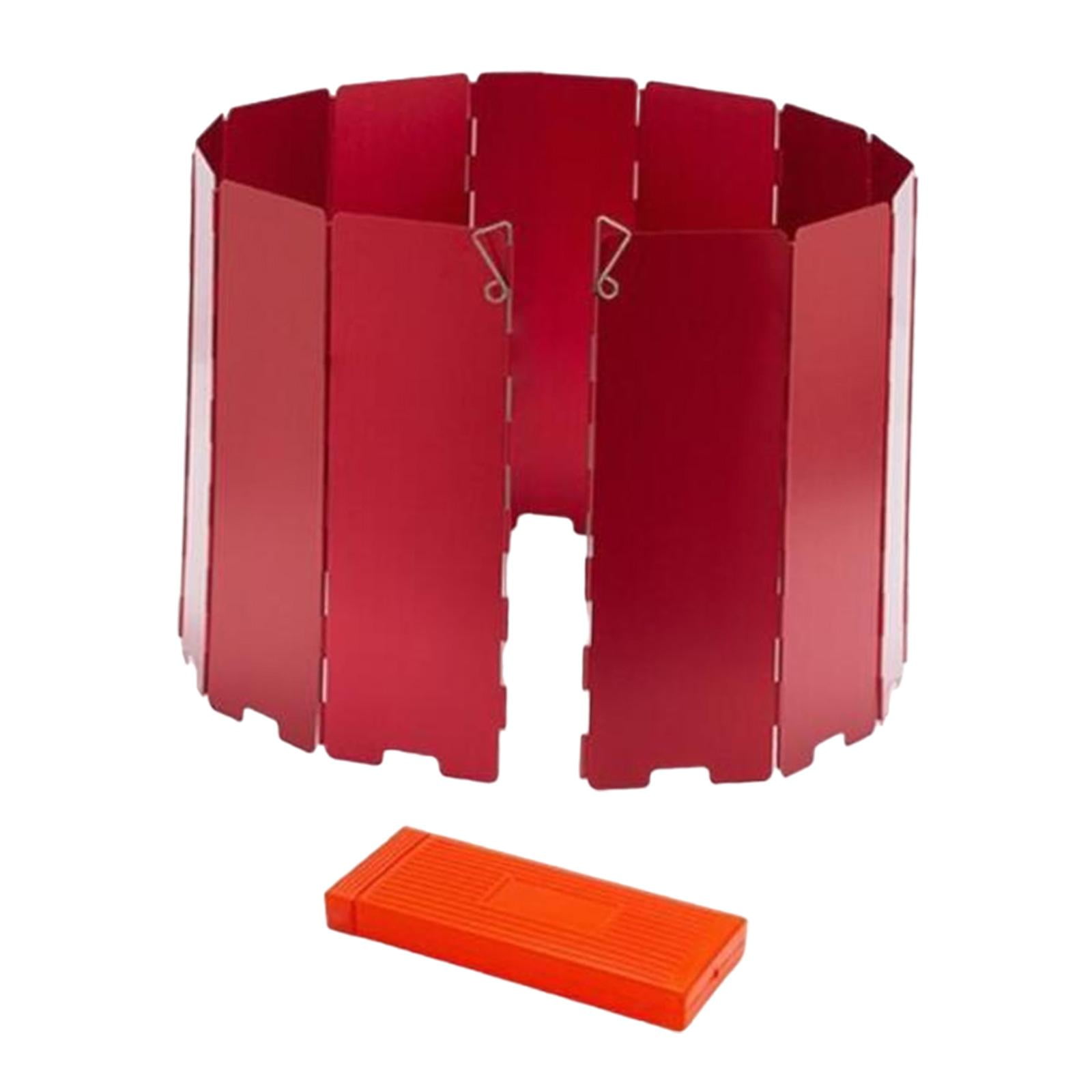 yotijay Camping Windscreen Foldable Portable 12 Plates with Storage Bag ...