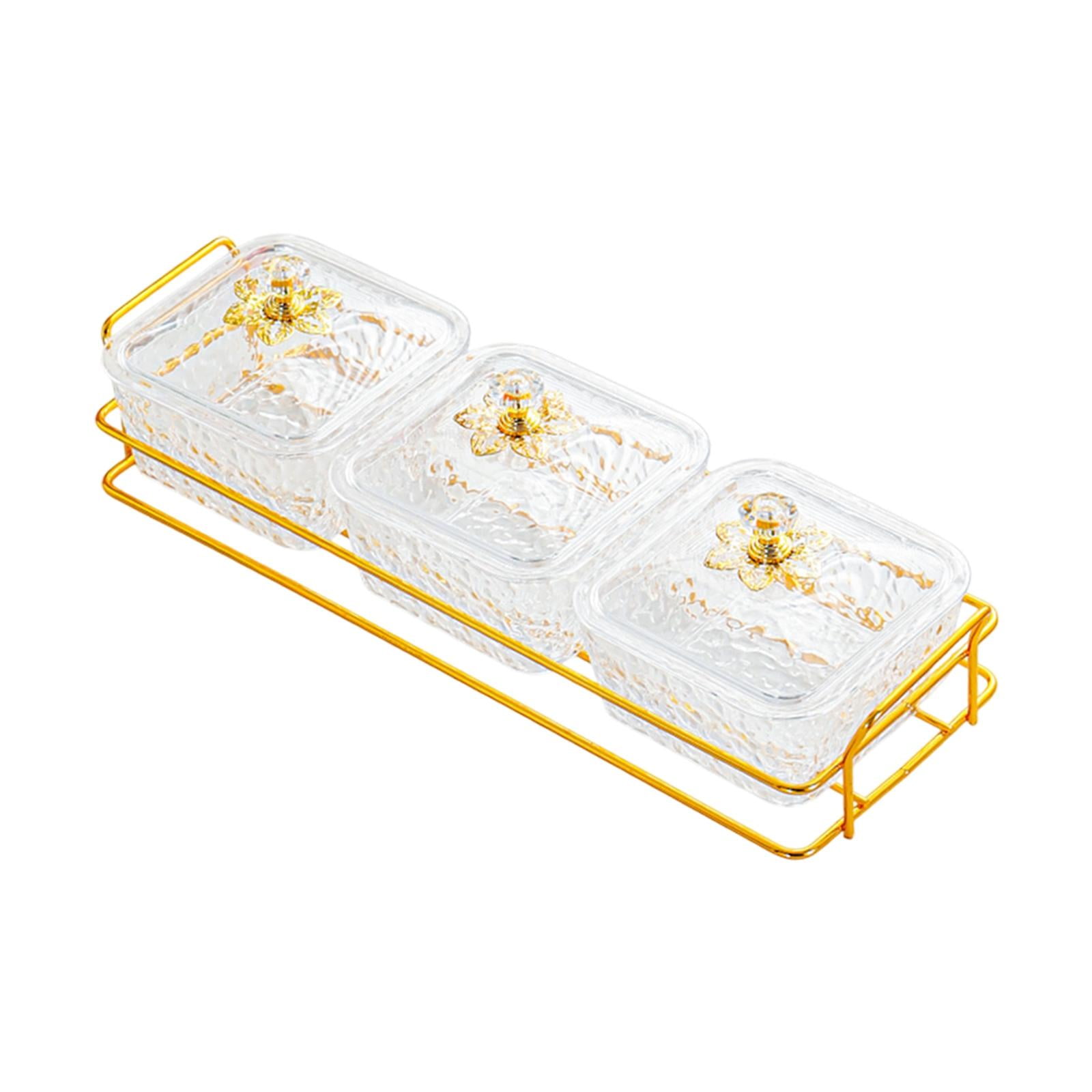 yotijay Candy Nut Serving Container,Divided Snack Serving Bowls ...